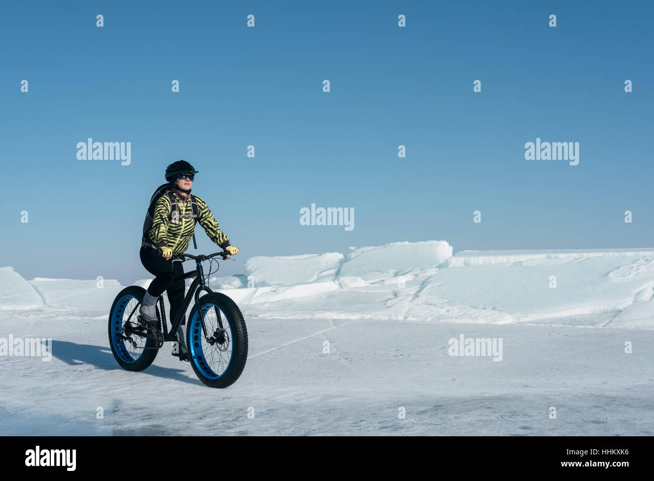 Fatbike (also called fat bike or fat-tire bike) - Cycling on large ...