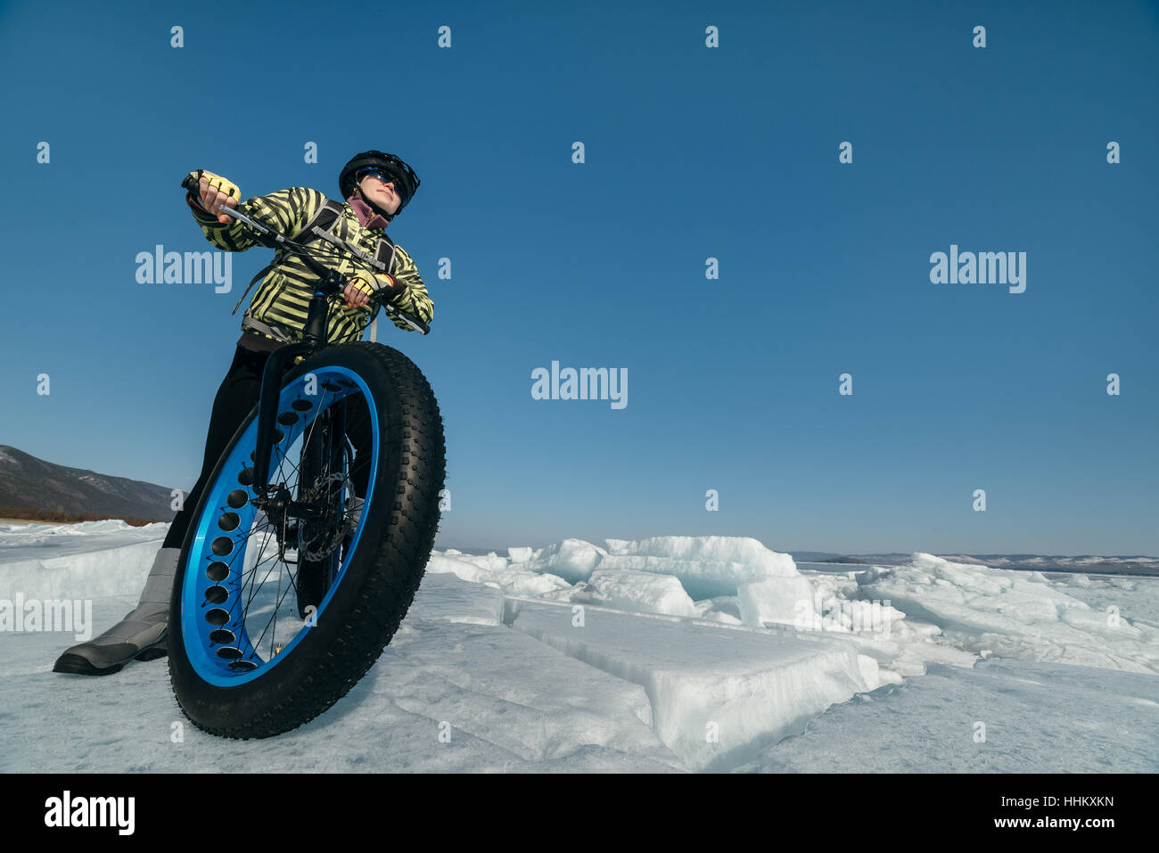 Fatbike (also called fat bike or fat-tire bike) - Cycling on large ...
