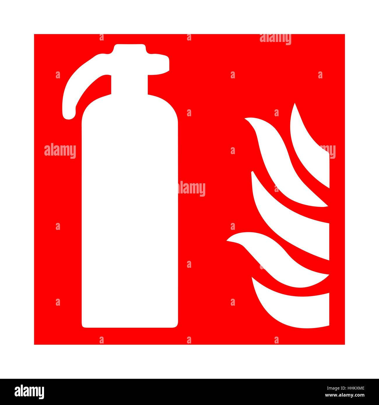 Vector fire emergency icons. Signs of evacuations. Fie extinguisher ...