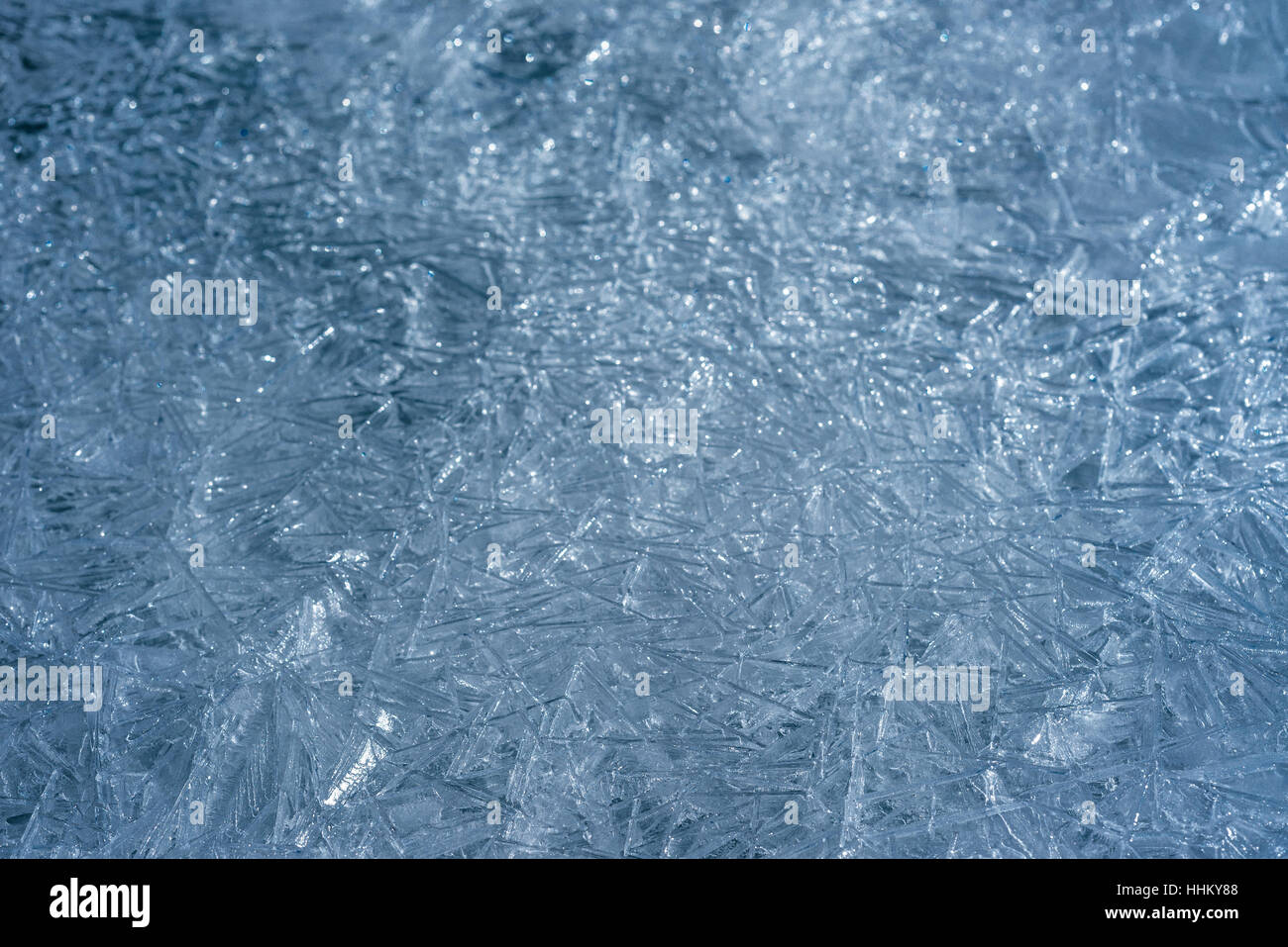 Beautiful pure ice with cracks on the Lake Baikal. Unique, wonderful ...