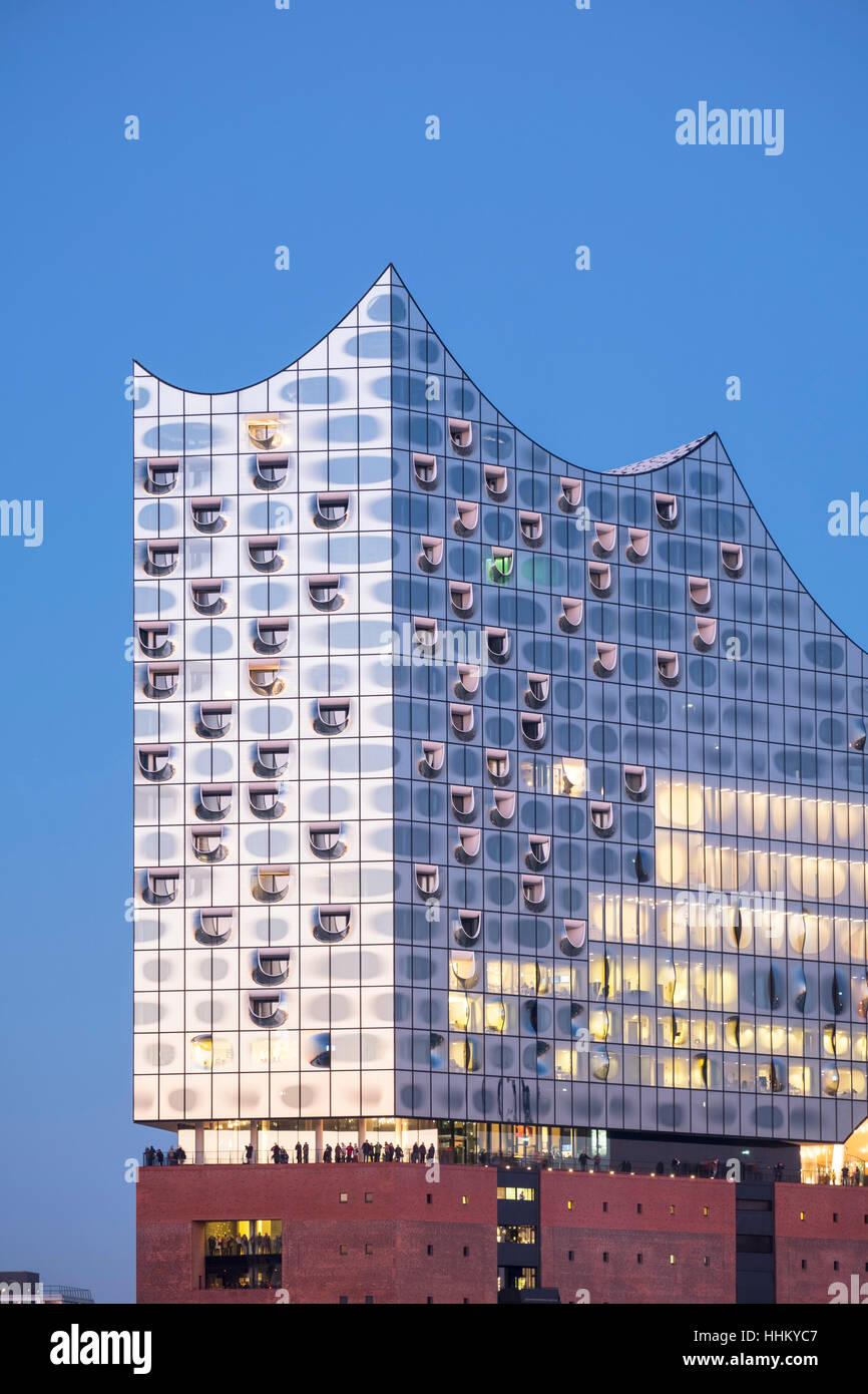 Elbphilharmonie, Hamburg, Germany; View of new Elbphilharmonie opera ...