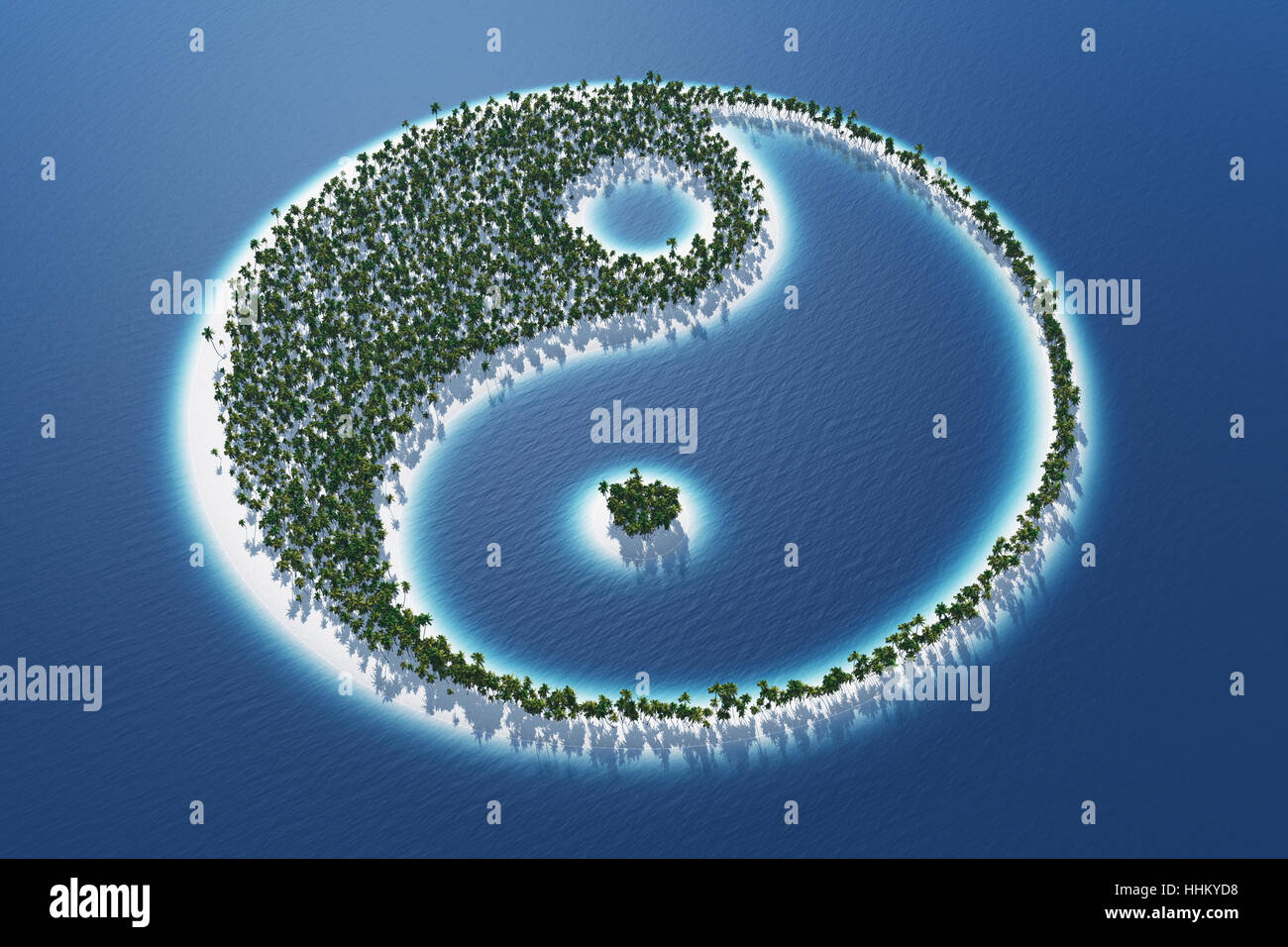 Yin yang island concept hi-res stock photography and images - Alamy