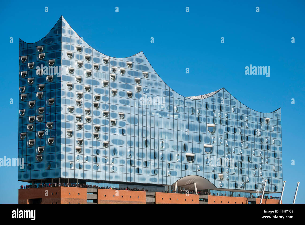 Elbphilharmonie, Hamburg, Germany; View of new Elbphilharmonie opera ...