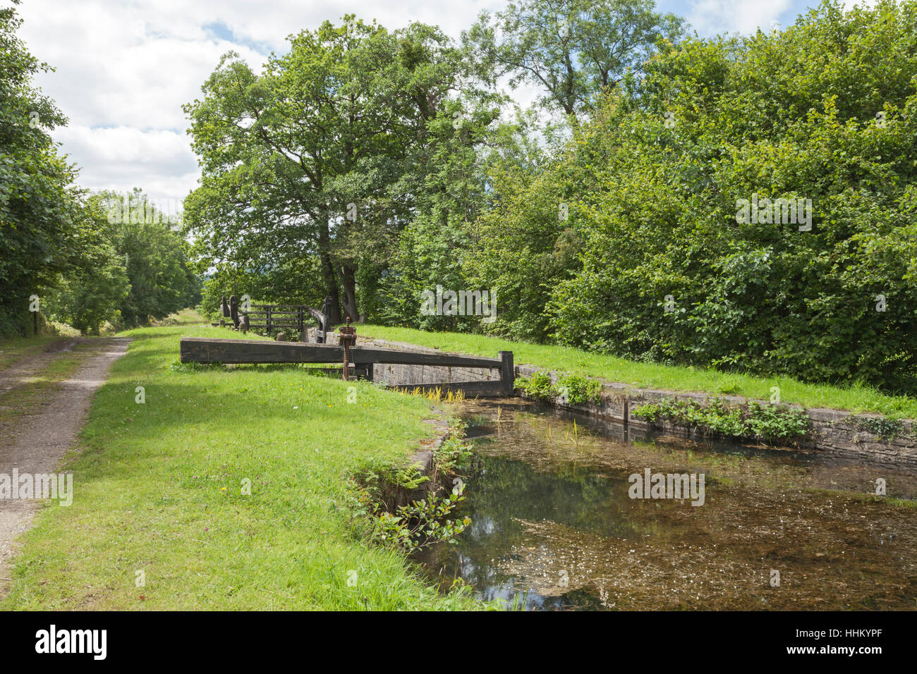 Lock on Neath Canal between Glyn Neath and Resolven, Neath Port Talbot ...