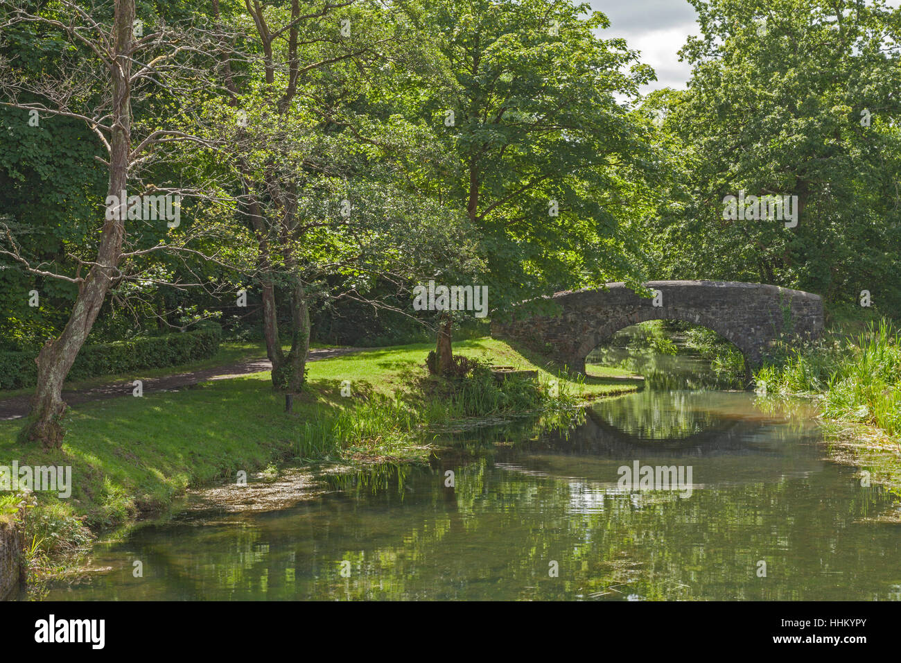Bridge rheola lock neath canal hi-res stock photography and images - Alamy