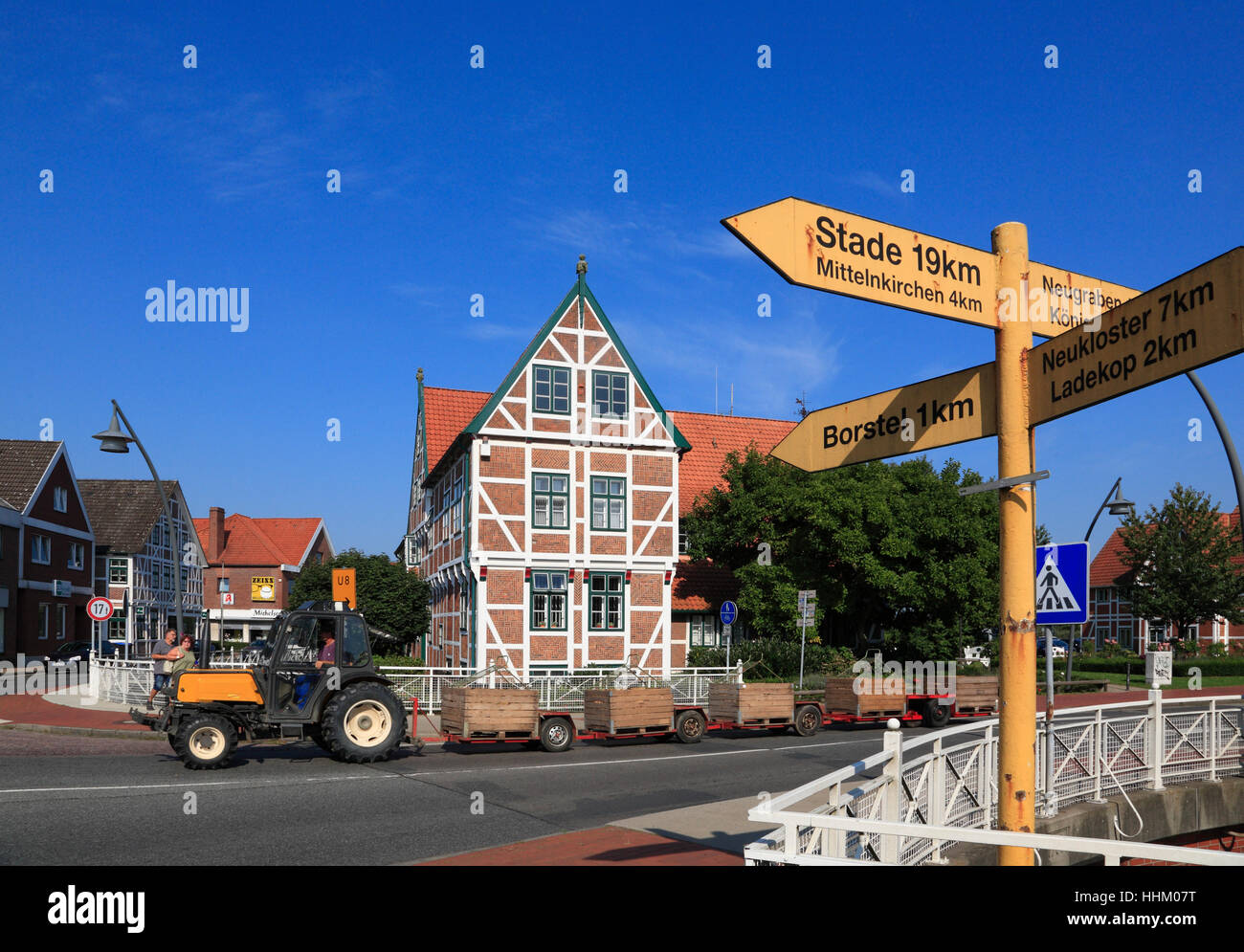 Town hall in Jork, Altes Land, Lower Saxony, Germany, Europe Stock ...