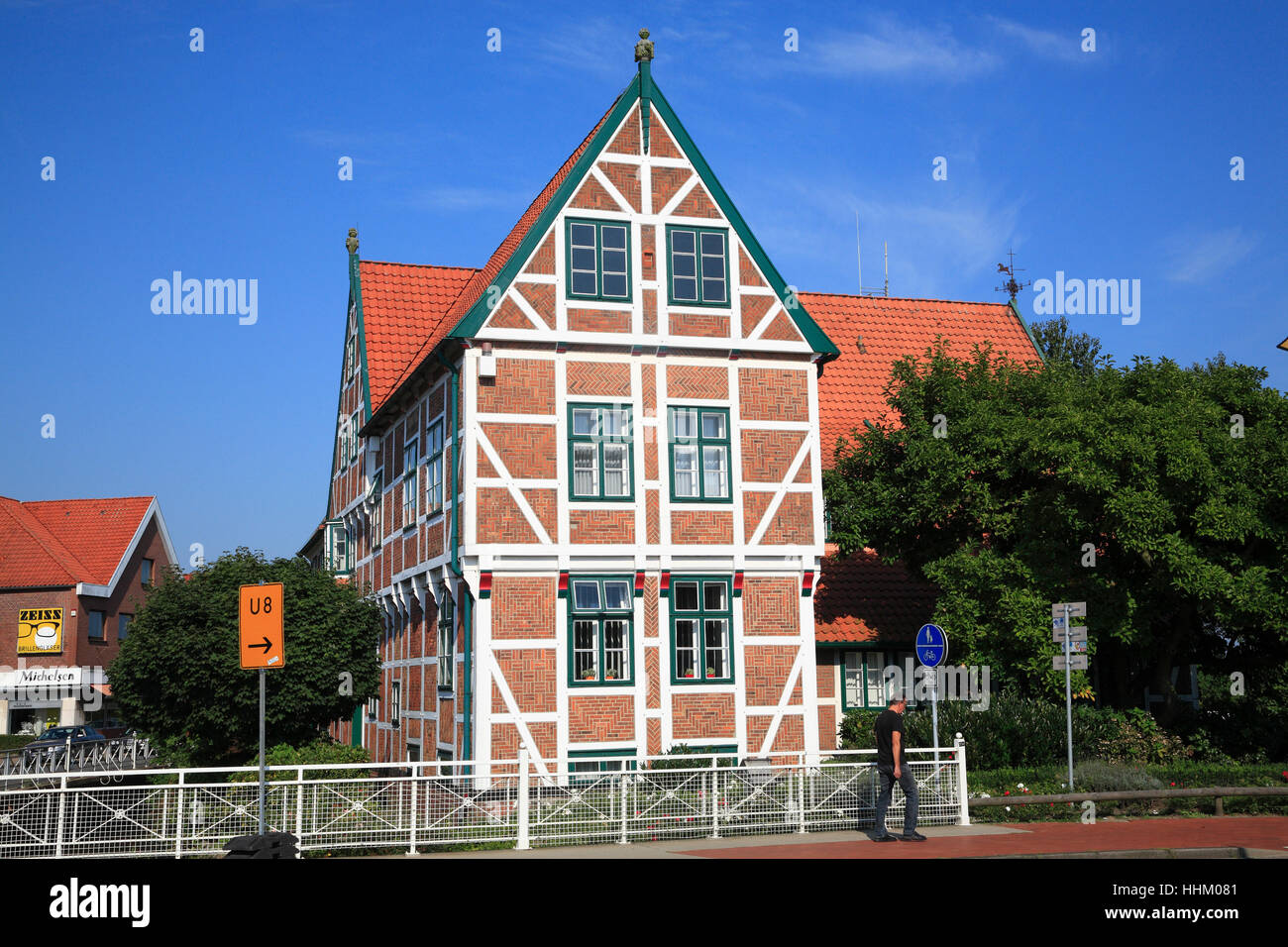 Town hall in Jork, Altes Land, Lower Saxony, Germany, Europe Stock ...