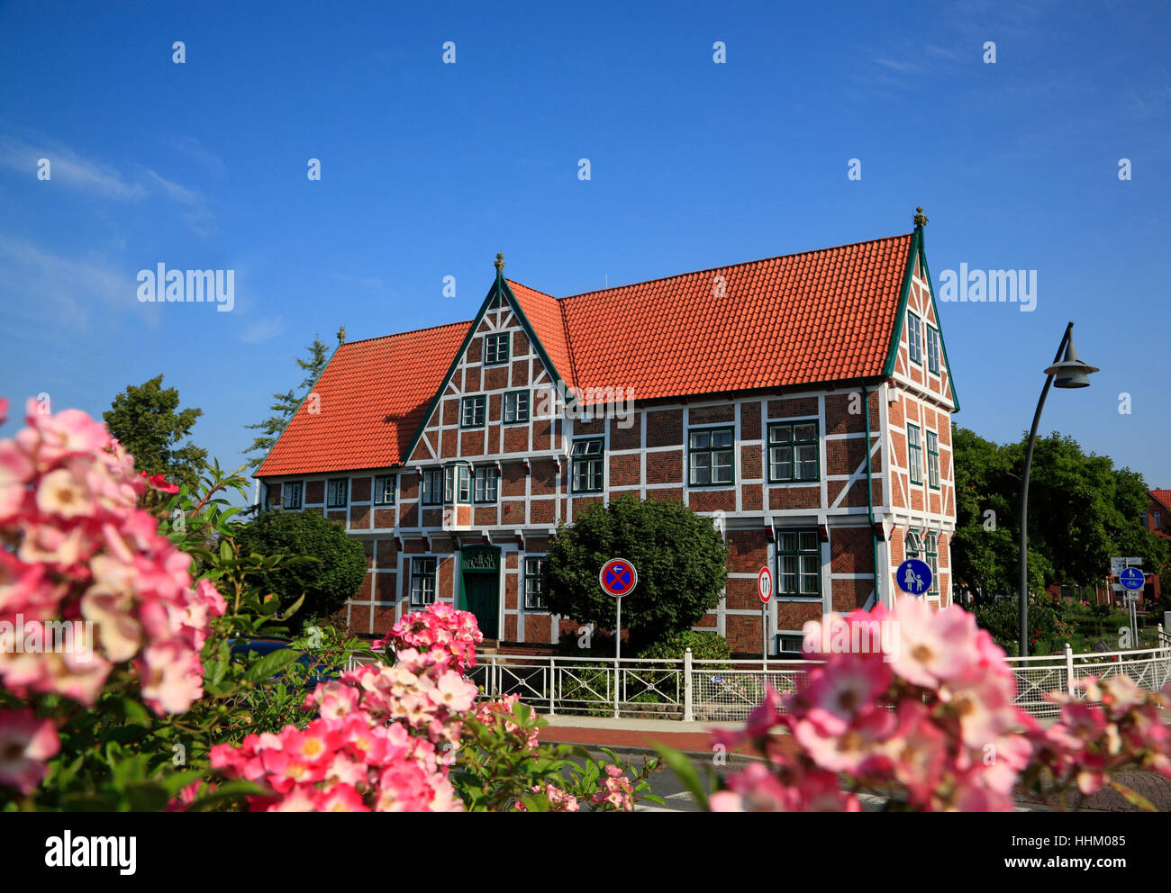 Town hall in Jork, Altes Land, Lower Saxony, Germany, Europe Stock ...