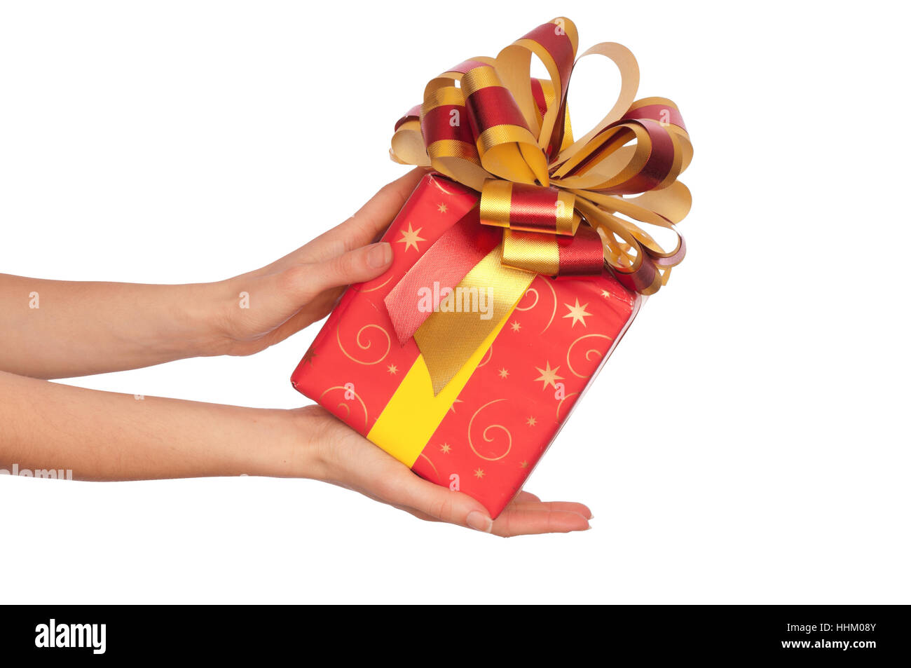 present, female, gift, box, boxes, christmas, delighted, unambitious ...