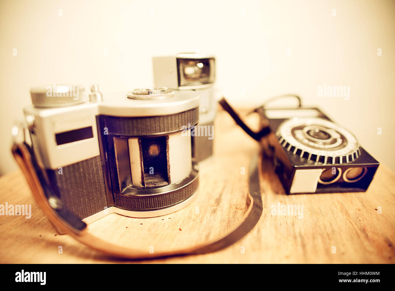 old analogue panoramic camera on the white background Stock Photo - Alamy