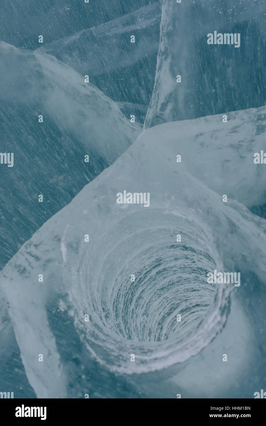 Ice-ax - ice screws on winter fishing Stock Photo - Alamy