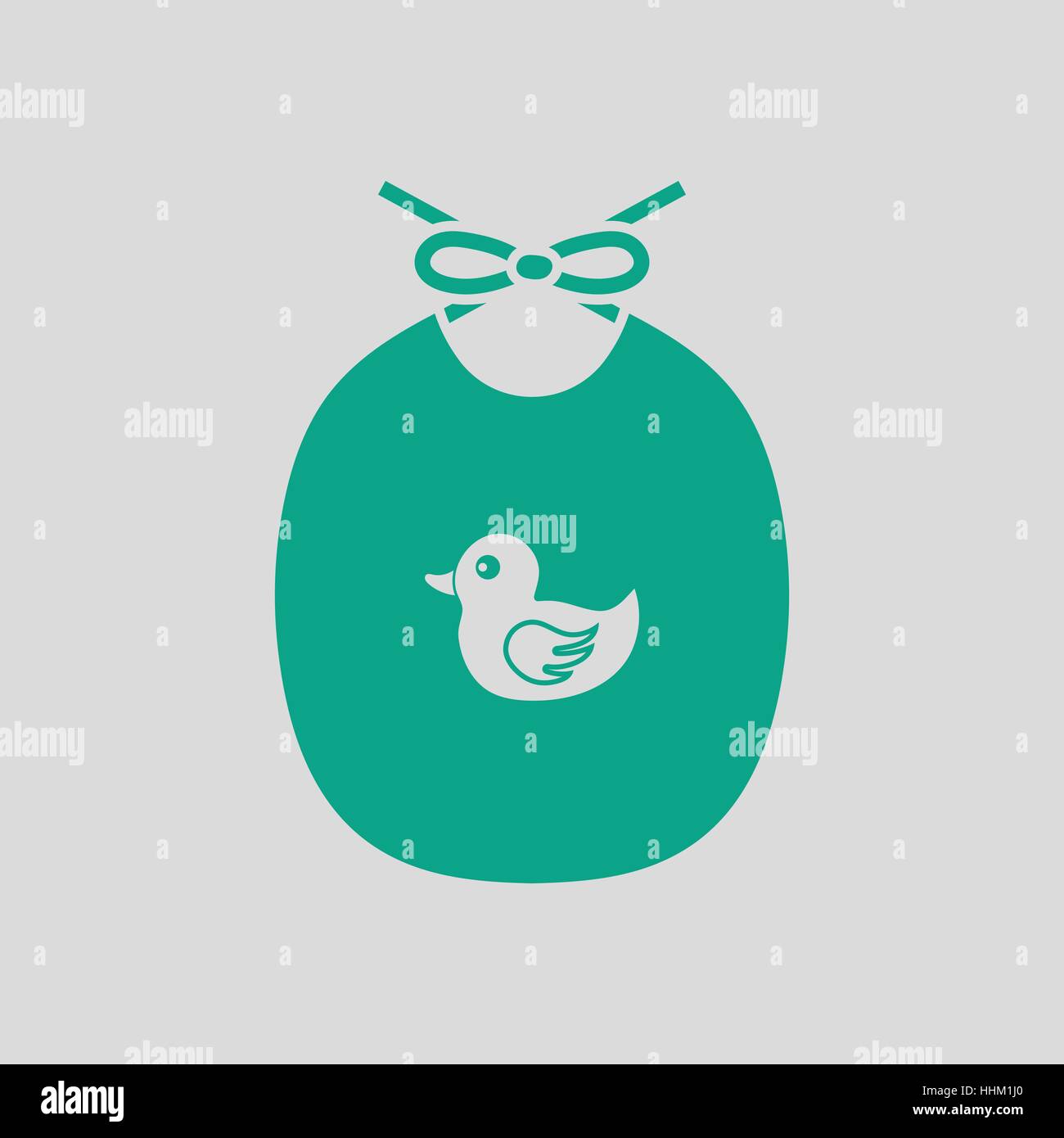Bib ico. Gray background with green. Vector illustration Stock Vector ...