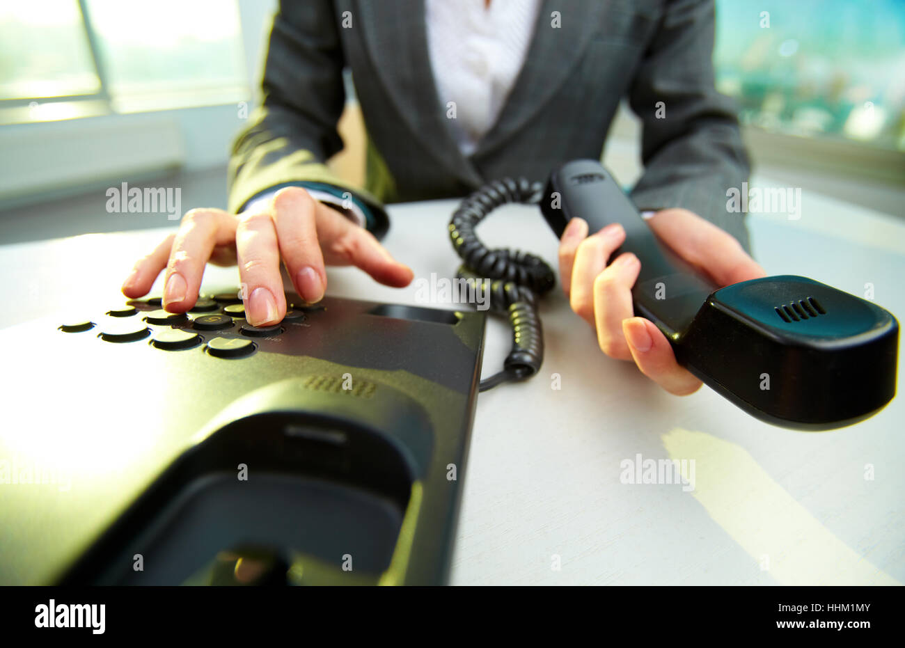 conversation, telephone, phone, office, hand, finger, secretary ...