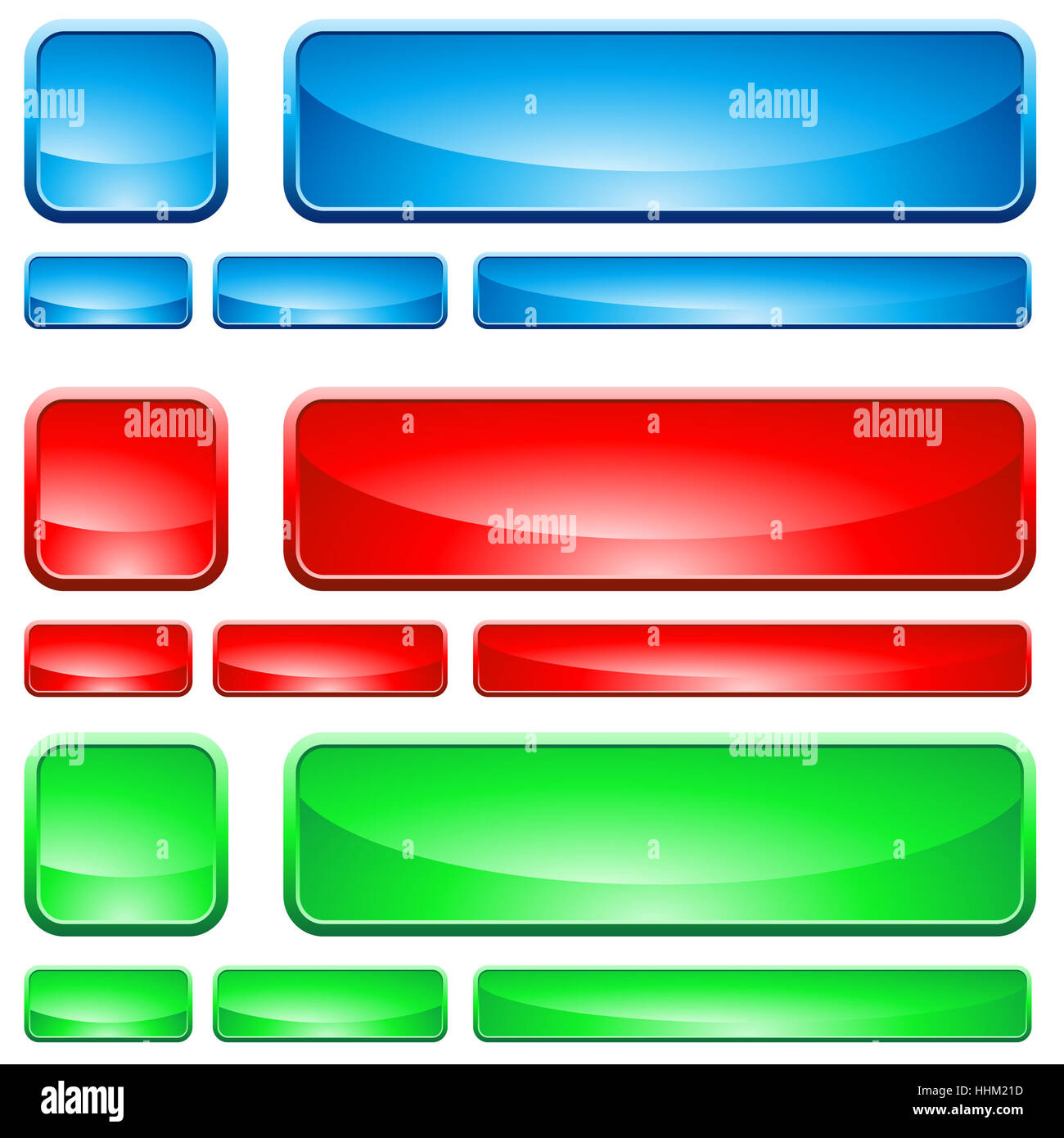 Glass shapes, button. Isolated on white background. Vector illustration ...