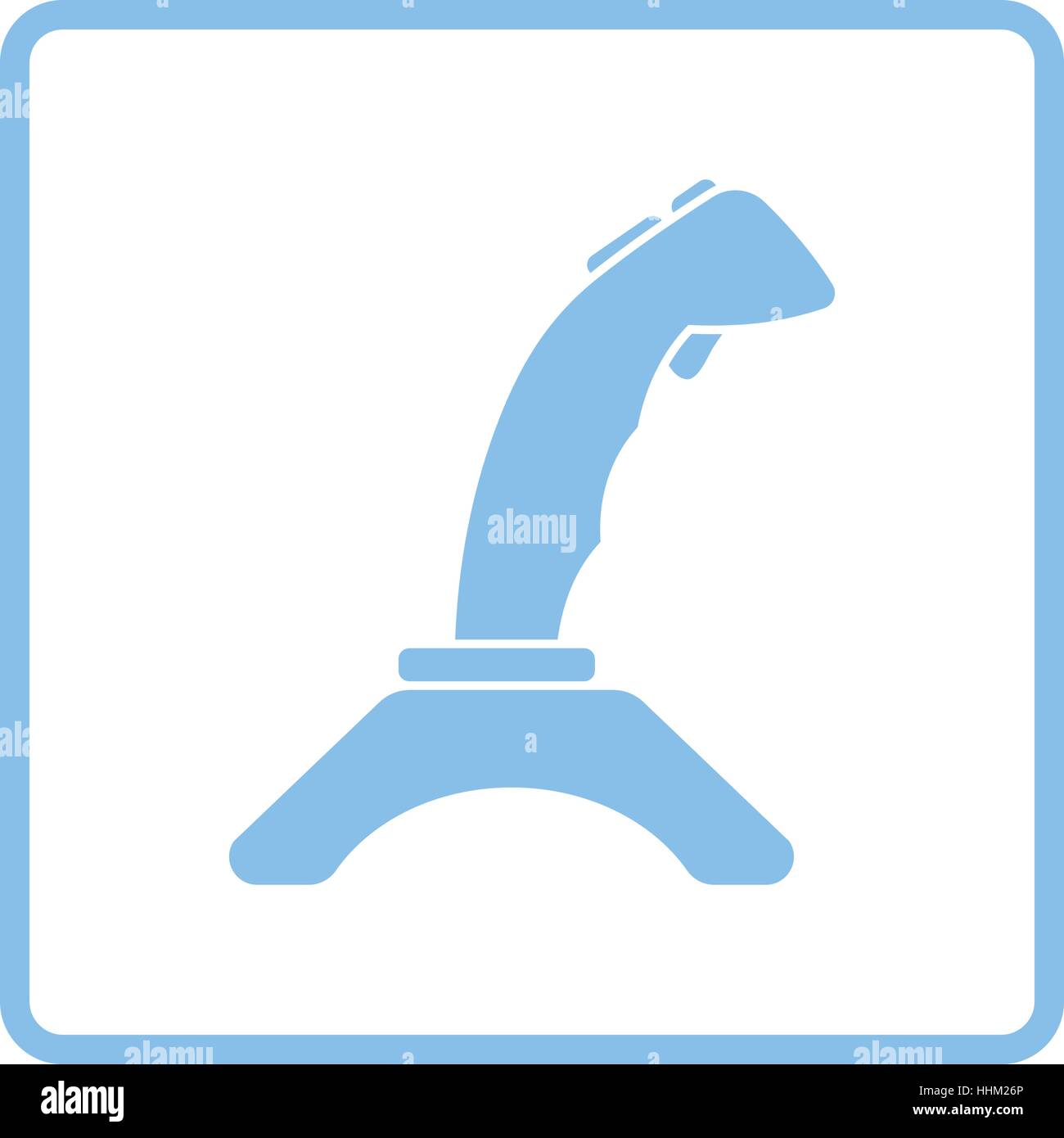 Joystick icon. Blue frame design. Vector illustration Stock Vector ...