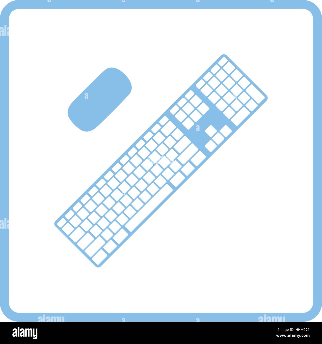 Keyboard icon. Blue frame design. Vector illustration Stock Vector ...