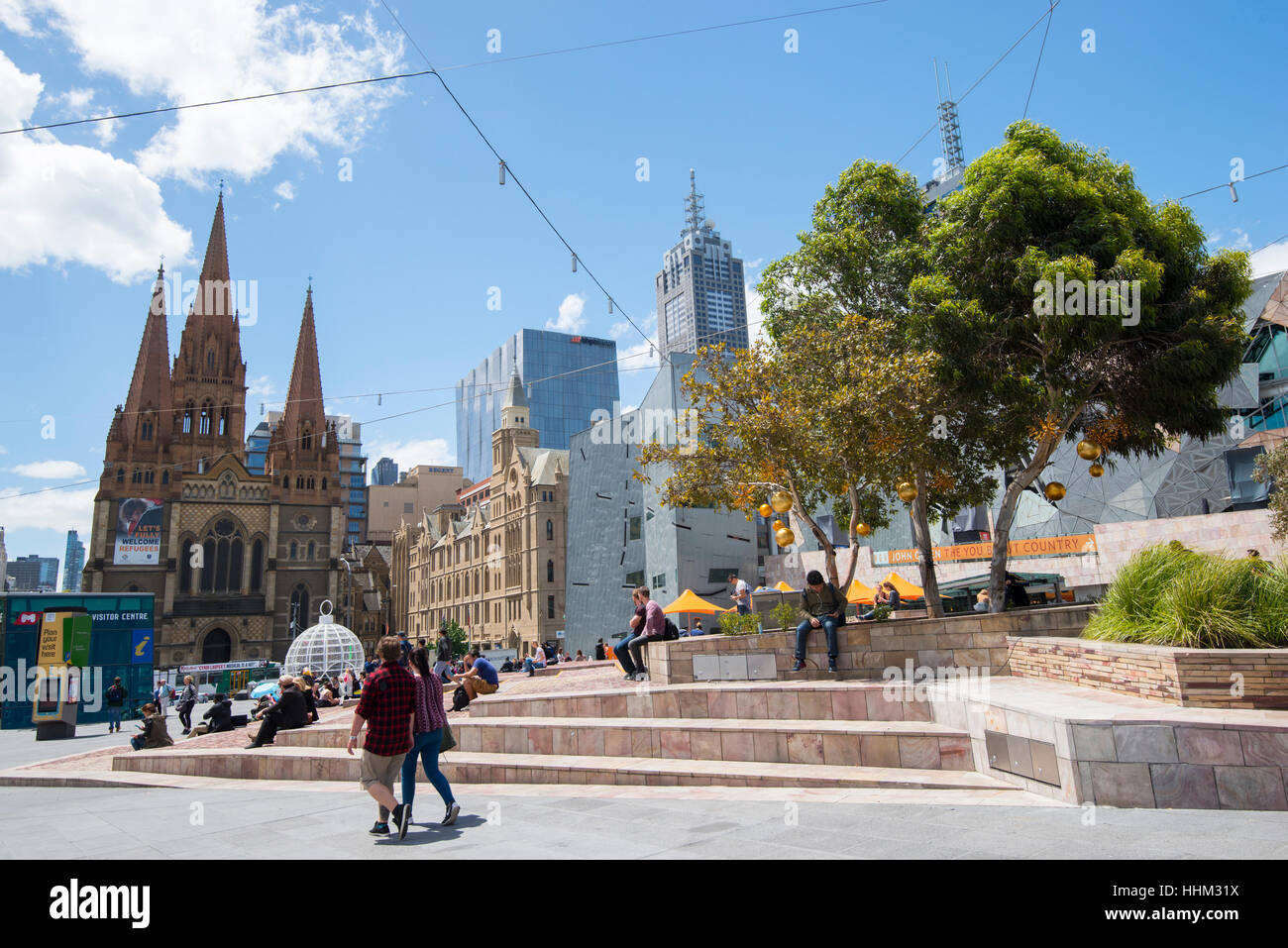 Melbourne visitor centre federation square hi-res stock photography and ...