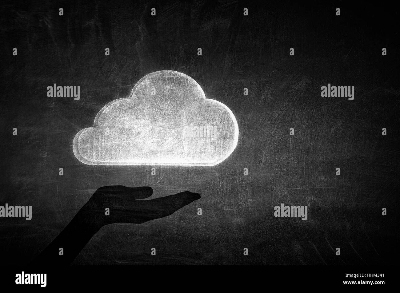 Cloud computing concept Black and White Stock Photos & Images - Alamy