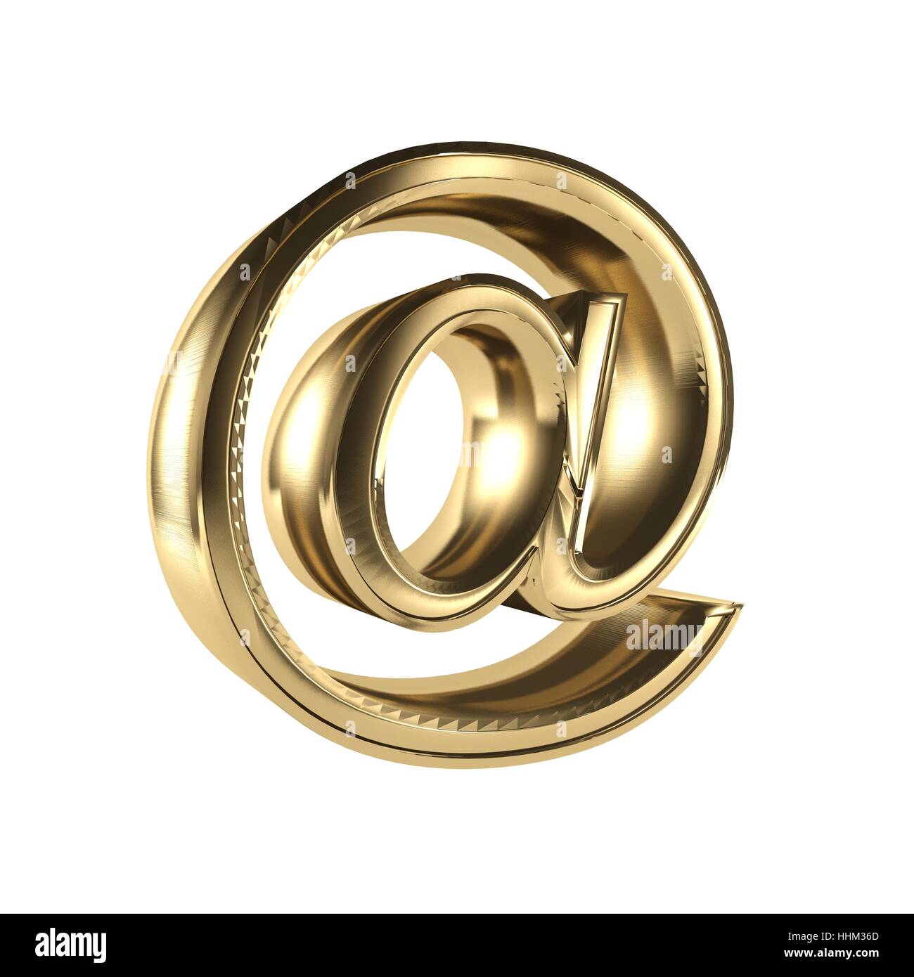 Metallic bronze at sign Stock Photo - Alamy