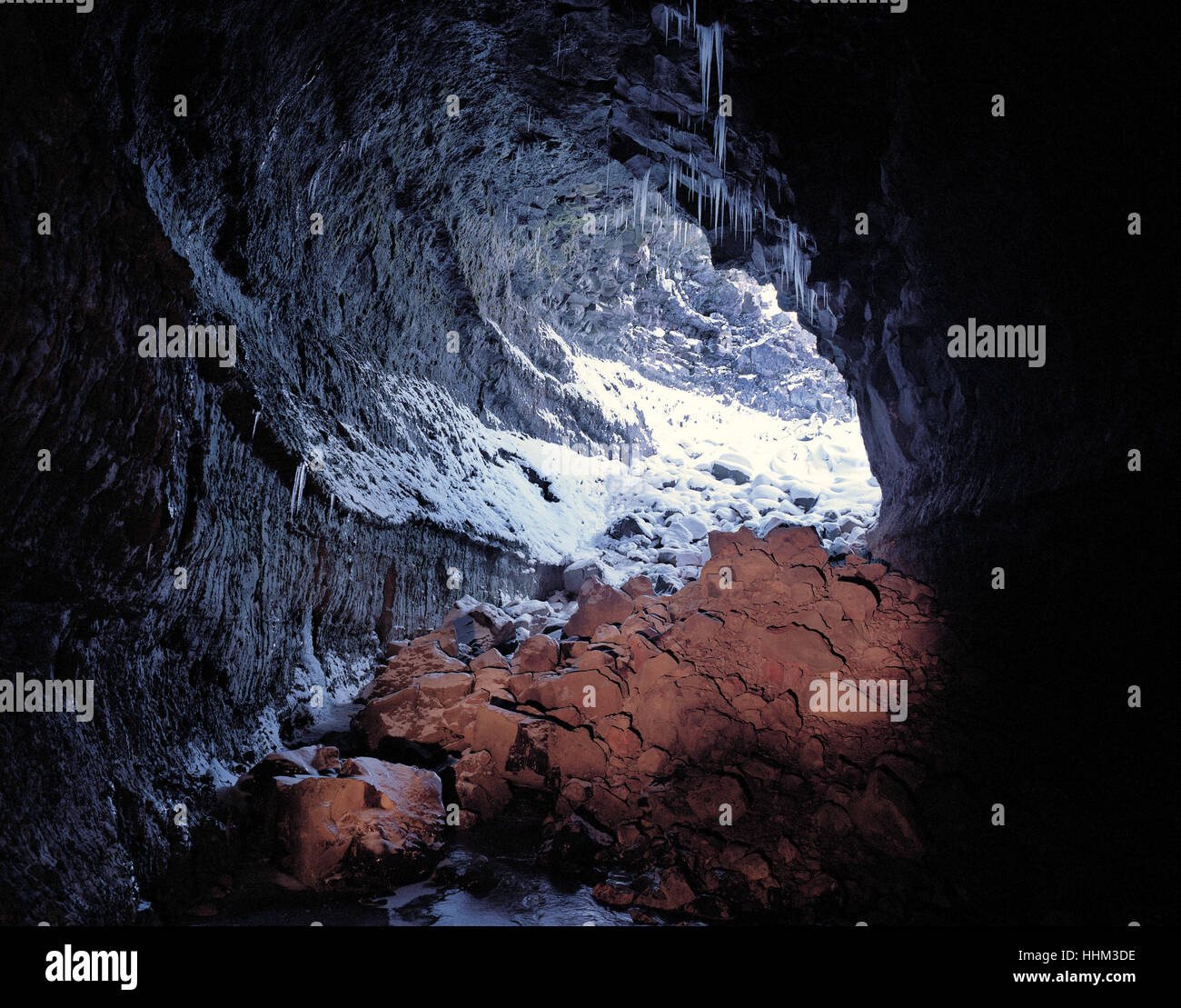 Vidgelmir cave, Western Iceland Stock Photo - Alamy