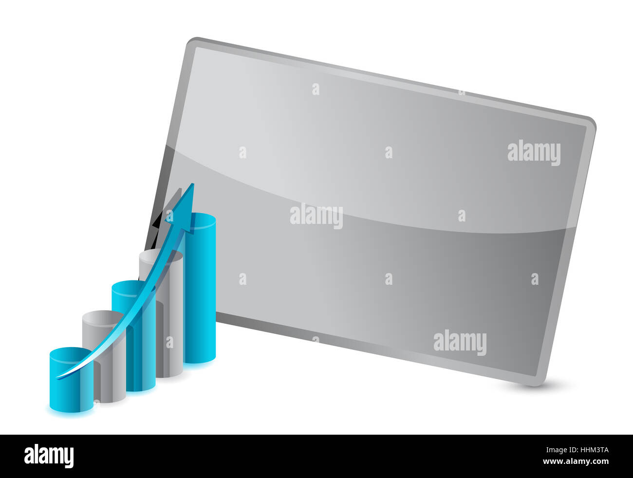 business graph frame illustration design over white Stock Photo - Alamy