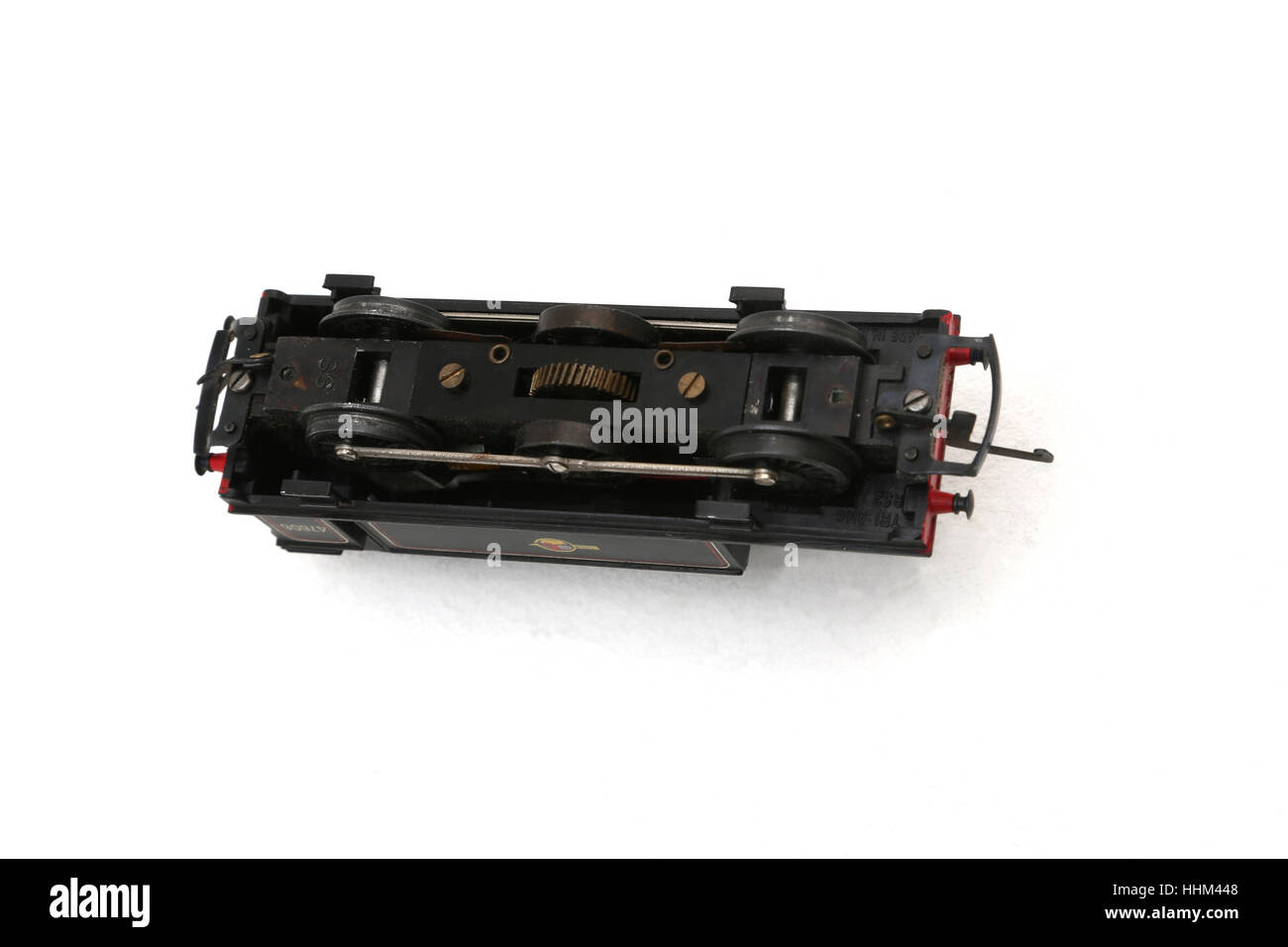 Vintage British Steam Train Toy Showing Wheels Stock Photo - Alamy