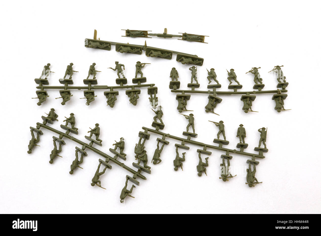 Small Plastic World War II Toy Soldiers British Infantry Stock Photo ...