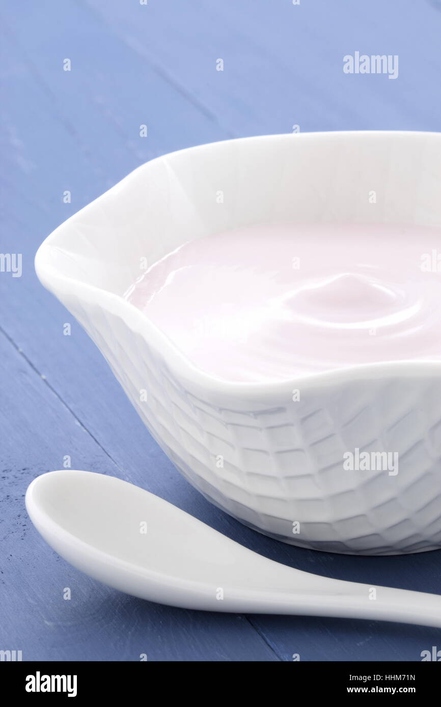 fresh and delicious creamy yogurt, healthy smooth snack, perfect at any ...
