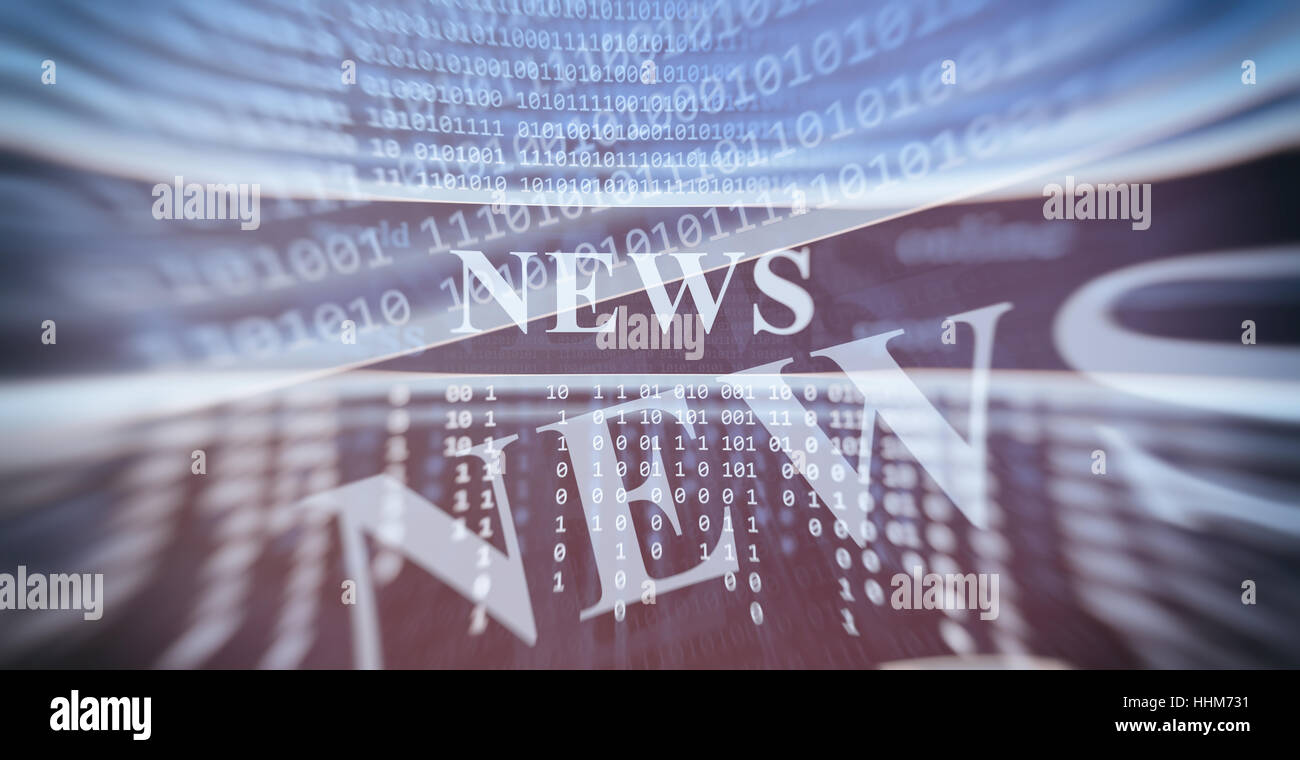 online news concept. Abstract Technology background Stock Photo - Alamy