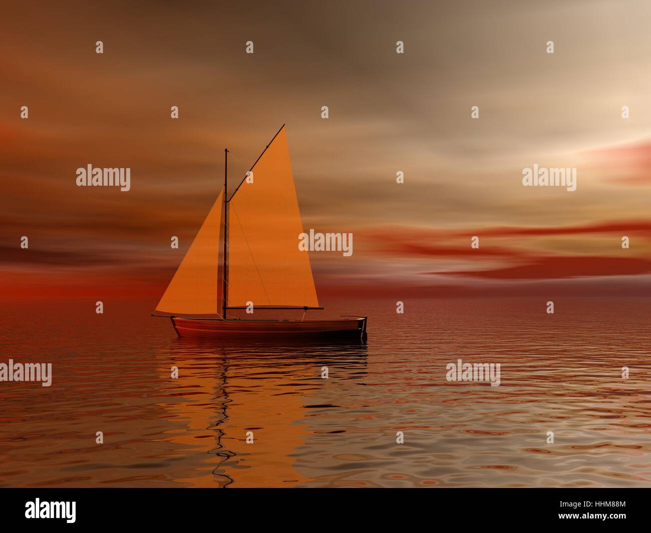 Baot at sunset hi-res stock photography and images - Alamy