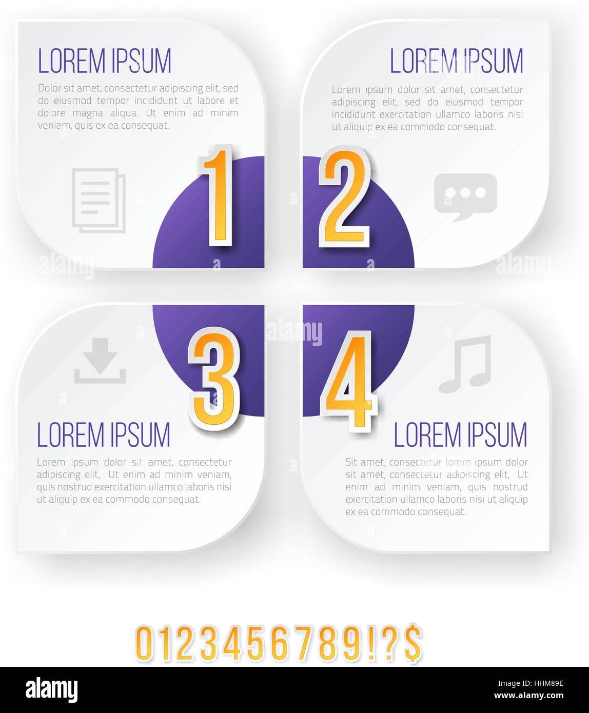 Violet flower poster Stock Vector Images - Alamy