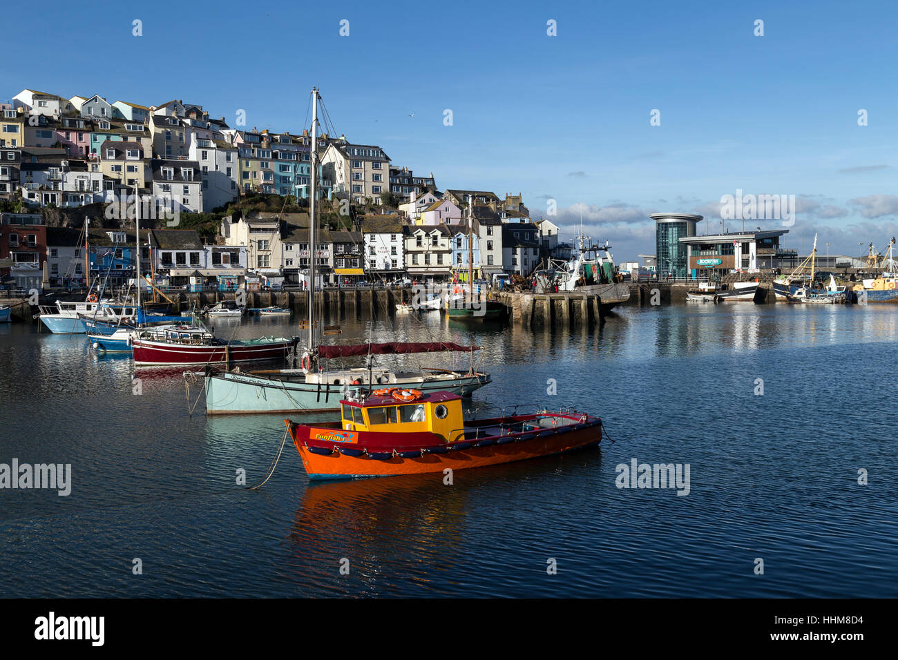 Brixham a small fishing town and civil parish in the district of Torbay ...