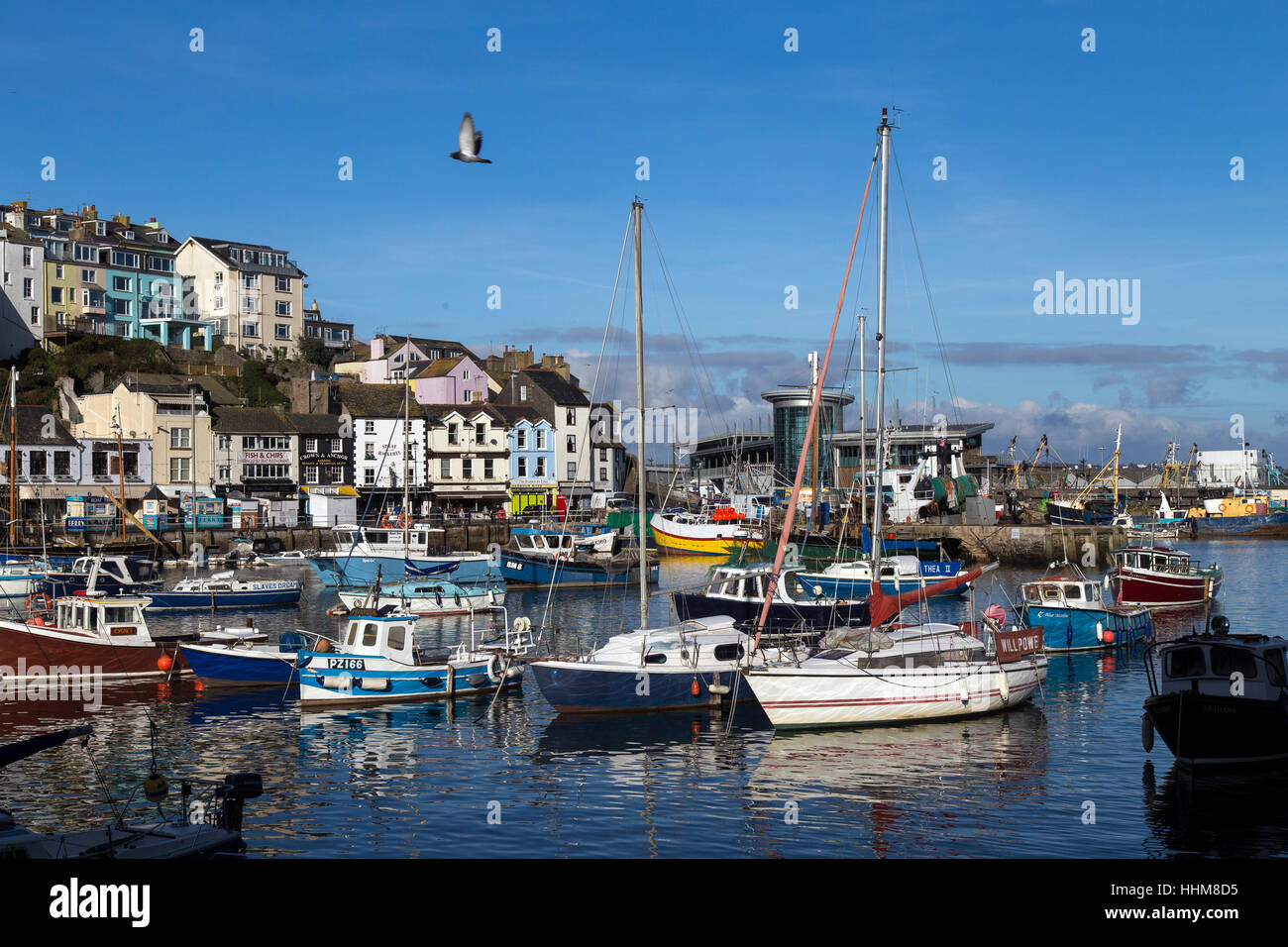 Brixham a small fishing town and civil parish in the district of Torbay ...