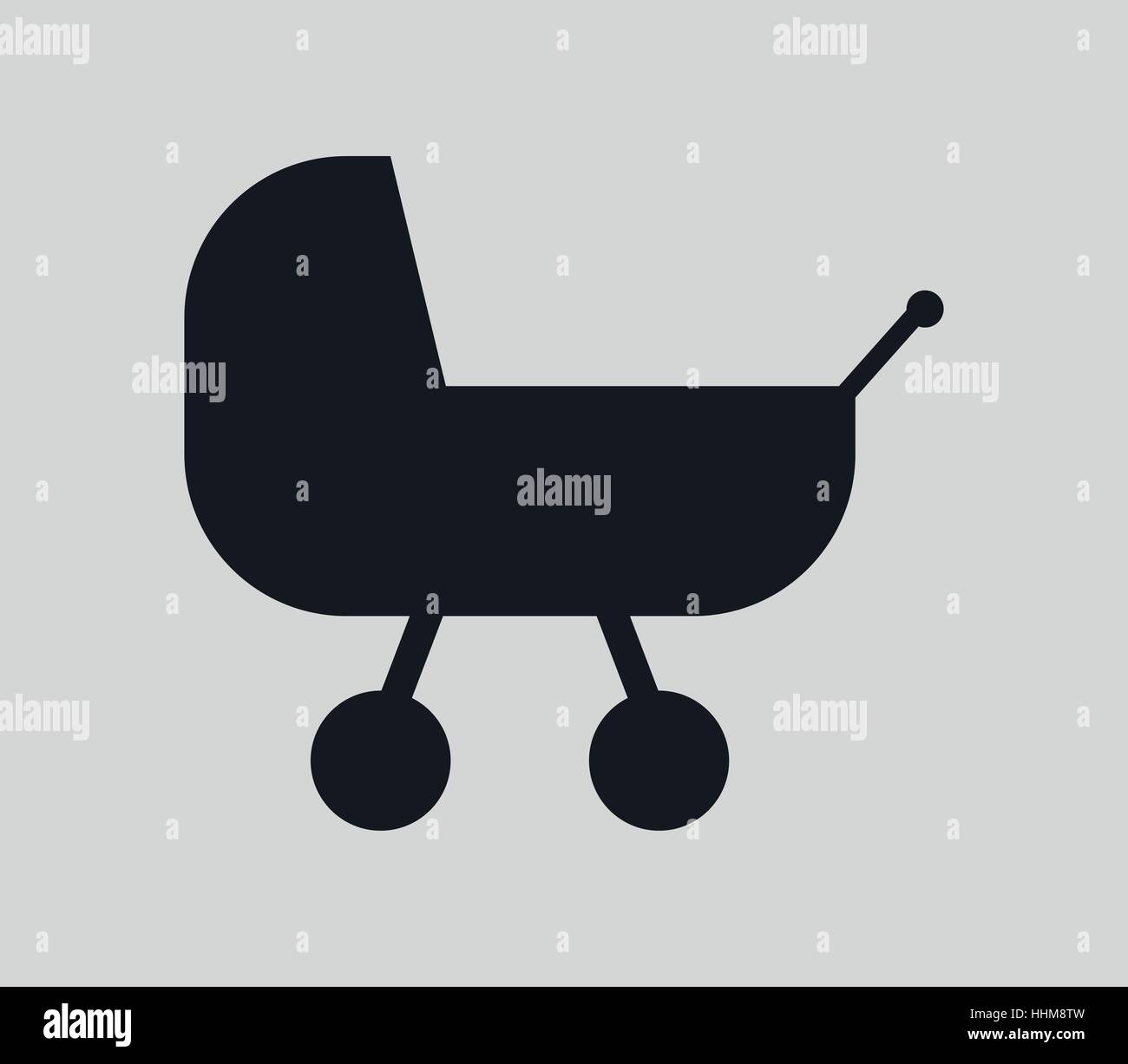 Cradle icon white background Stock Vector Images - Alamy