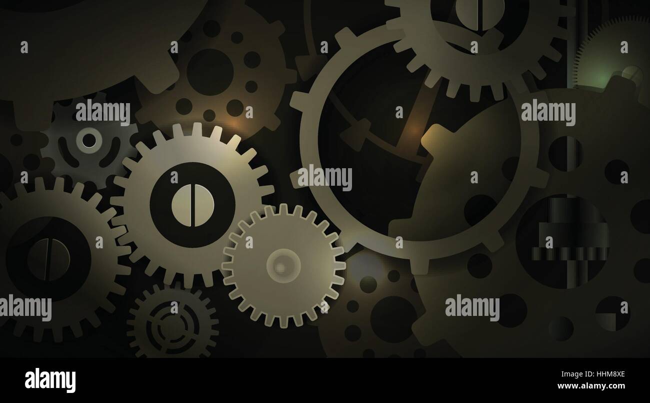 Gears vector vectors hi-res stock photography and images - Alamy