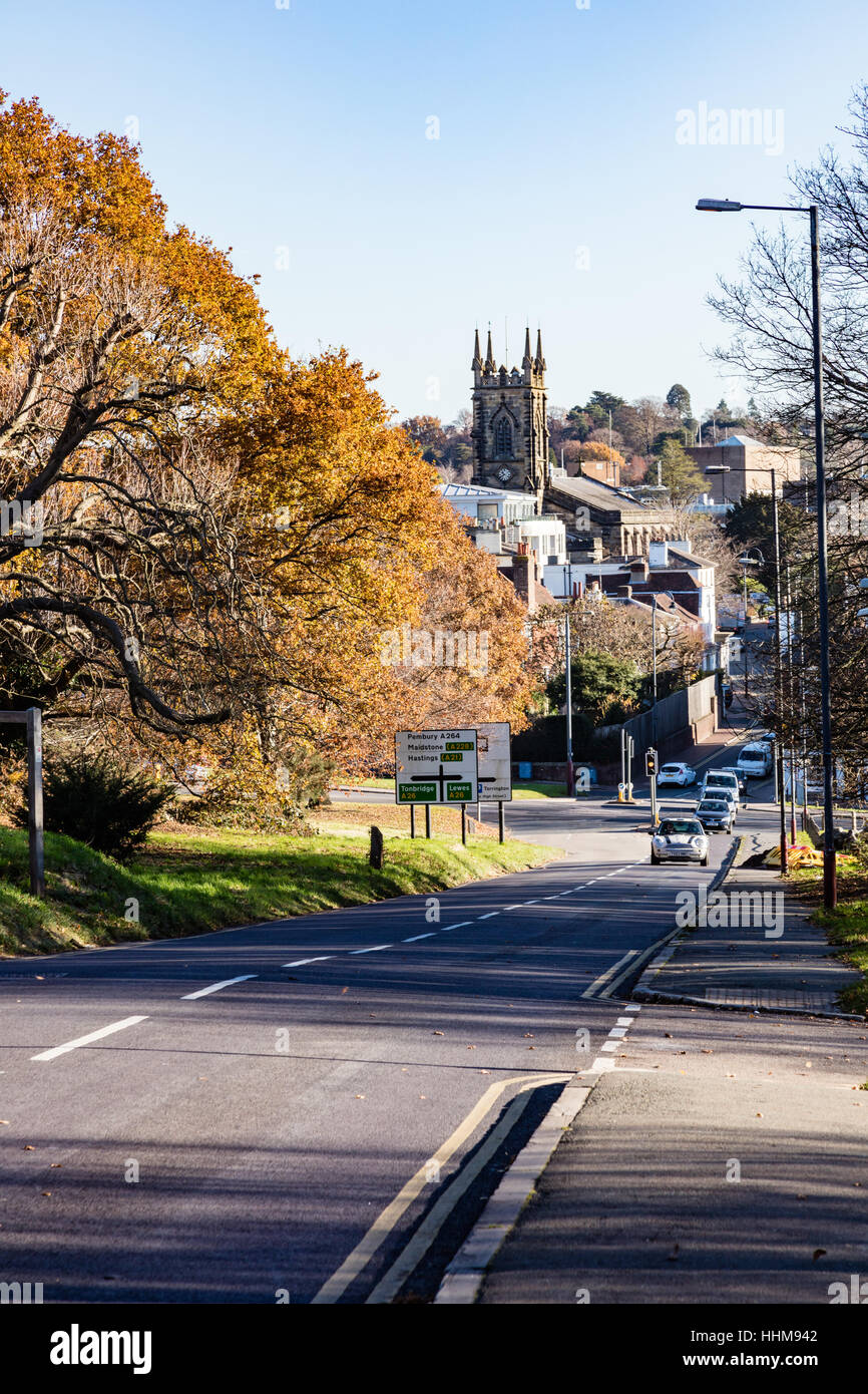 A view into the town of Royal Tunbridge Wells, from Tunbridge Wells ...