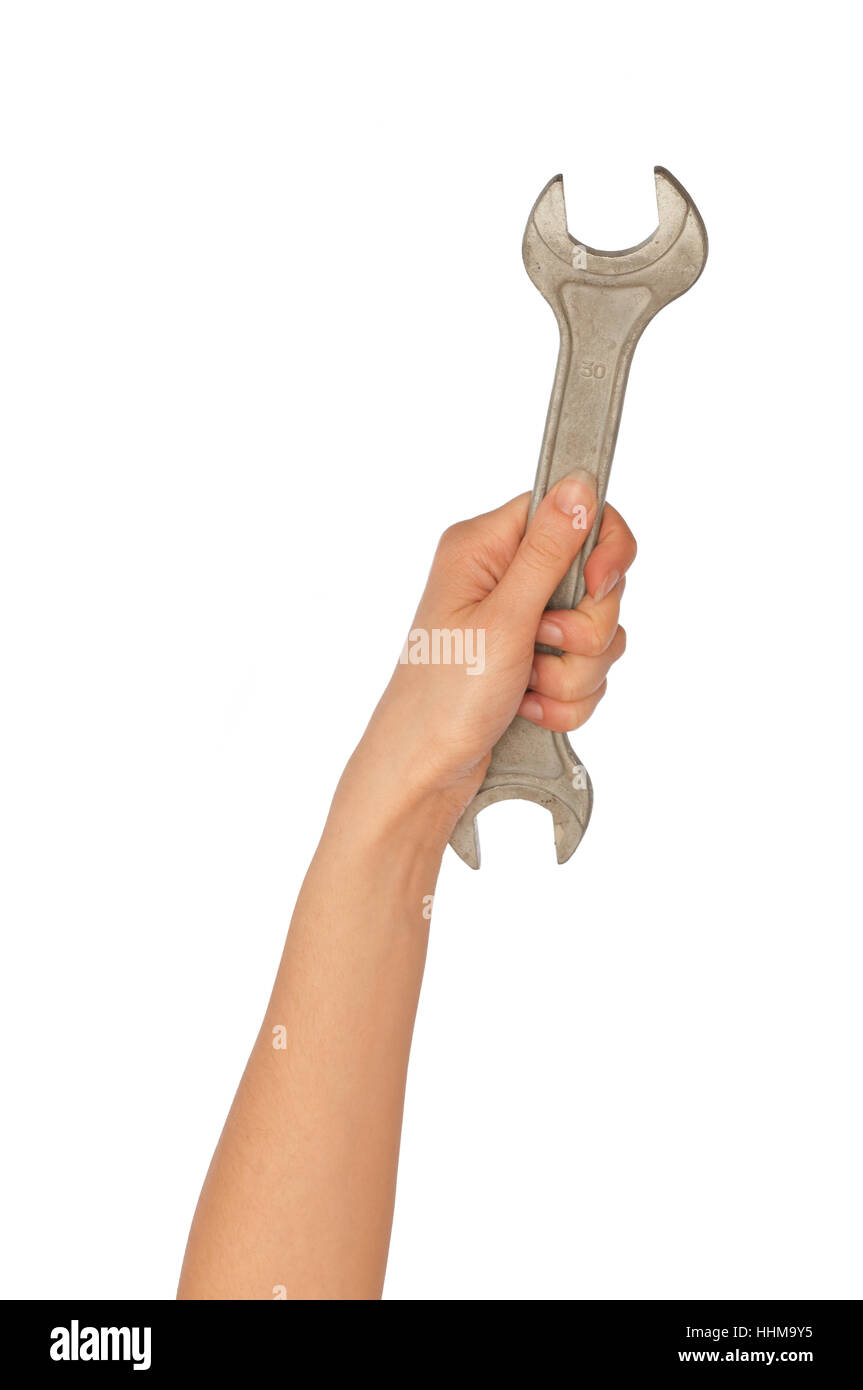 closeup, broken, pivots, bolt, effort, adjustable, arm, backdrop ...