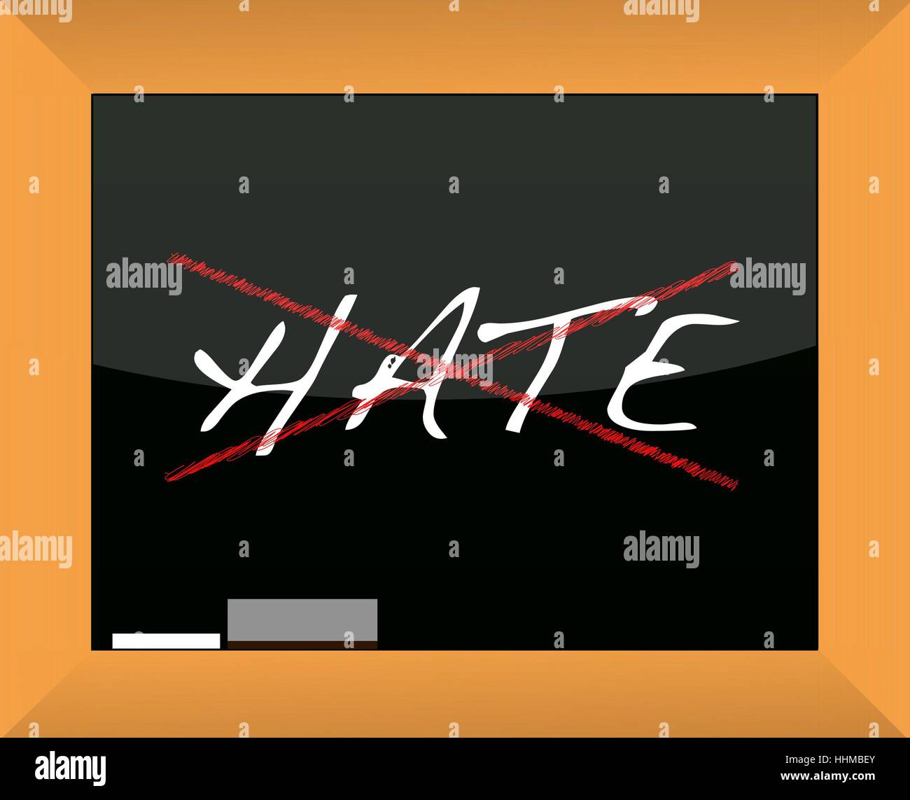 Hate cross out text hi-res stock photography and images - Alamy