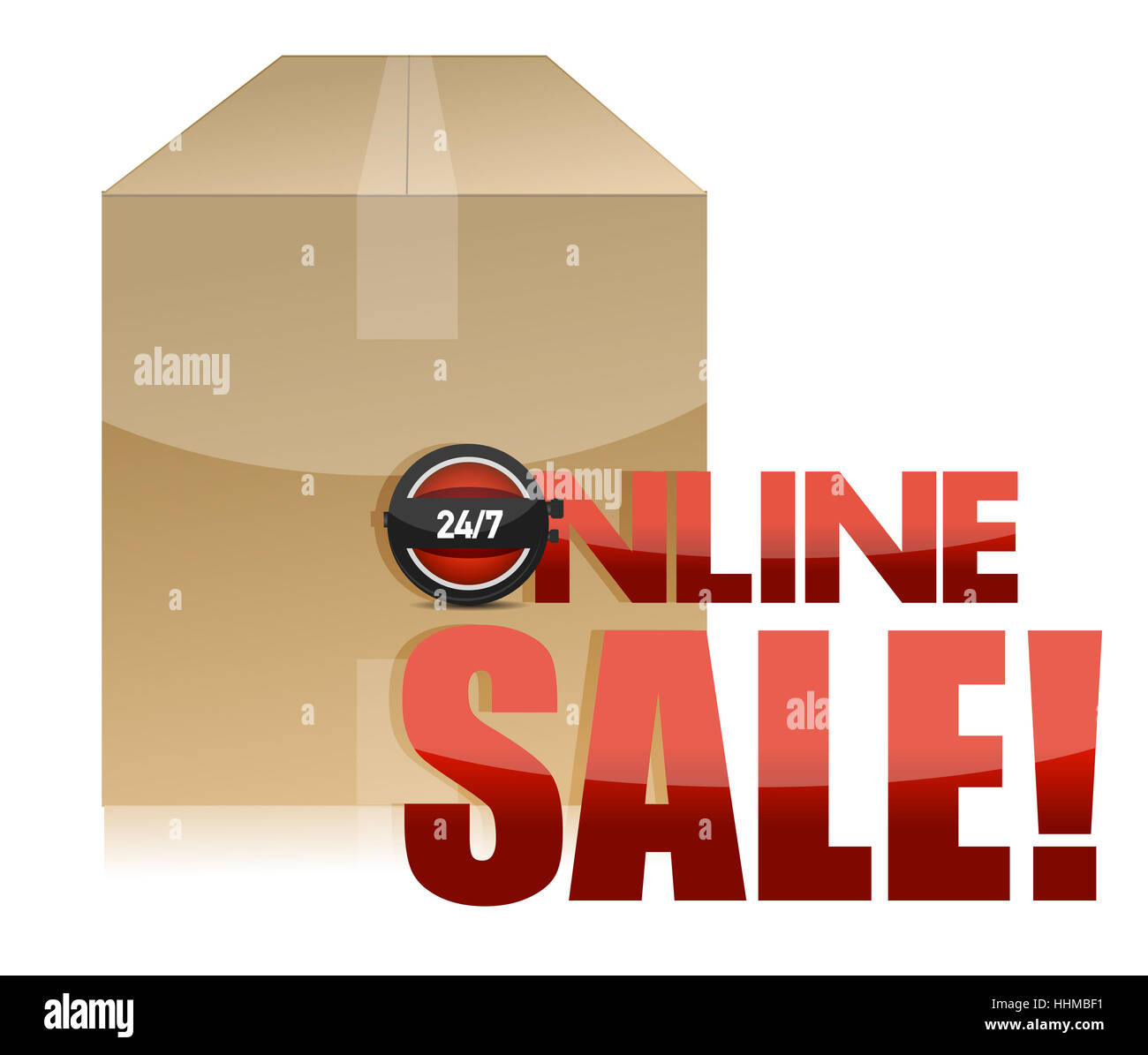 Online shopping shipping over Cut Out Stock Images & Pictures - Alamy