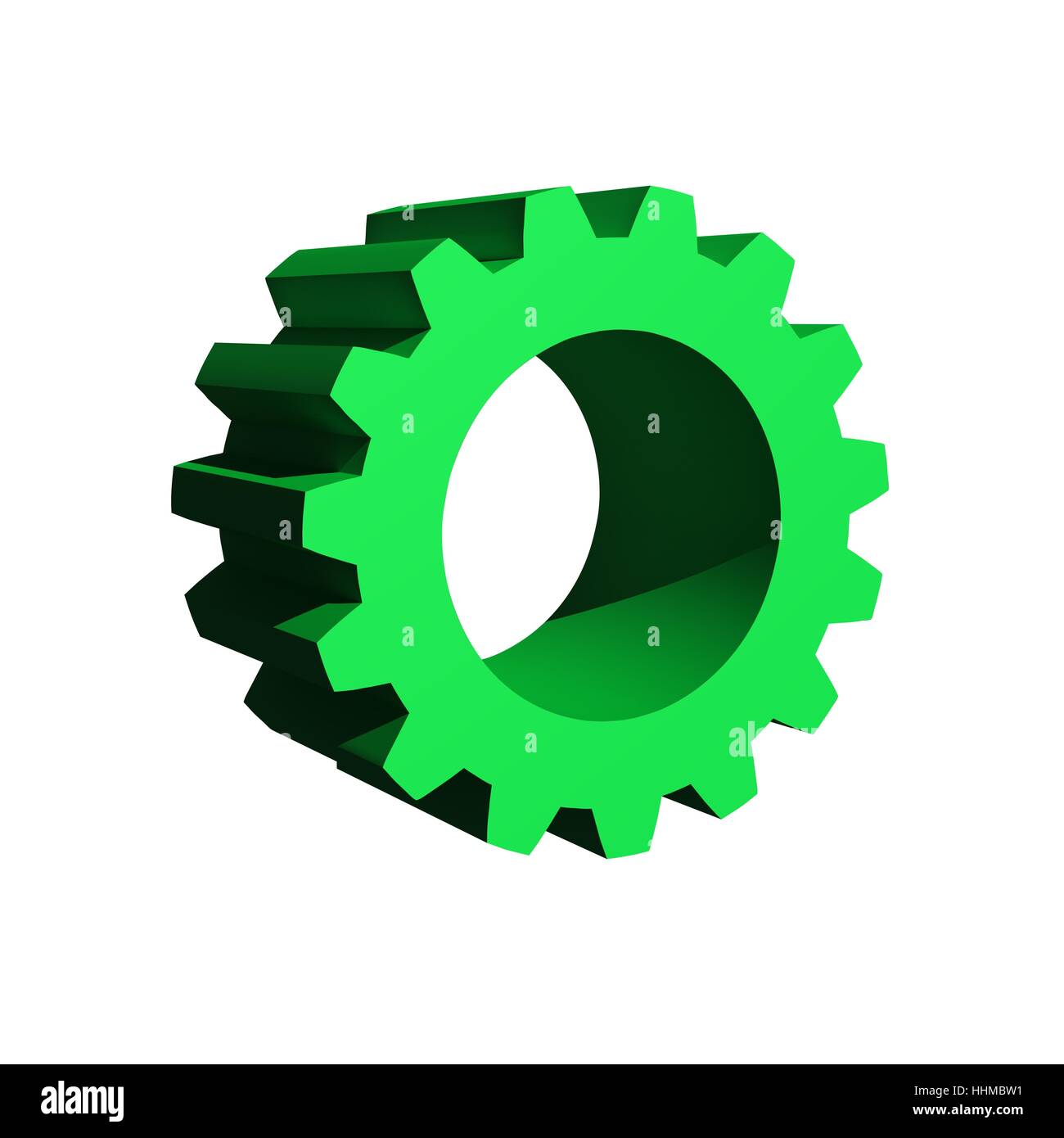 3d gears isolated against a white background Stock Photo - Alamy