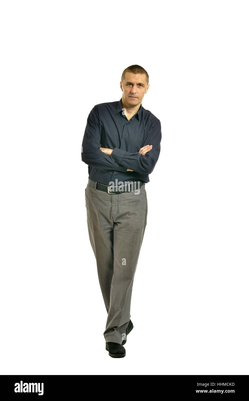 Confident smiling man Stock Photo - Alamy