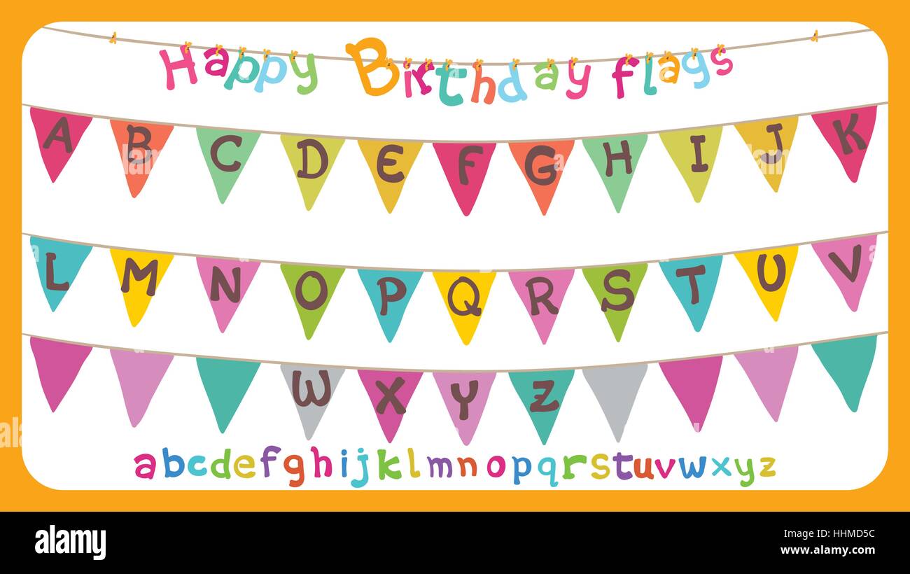 Birthday with flags hi-res stock photography and images - Alamy