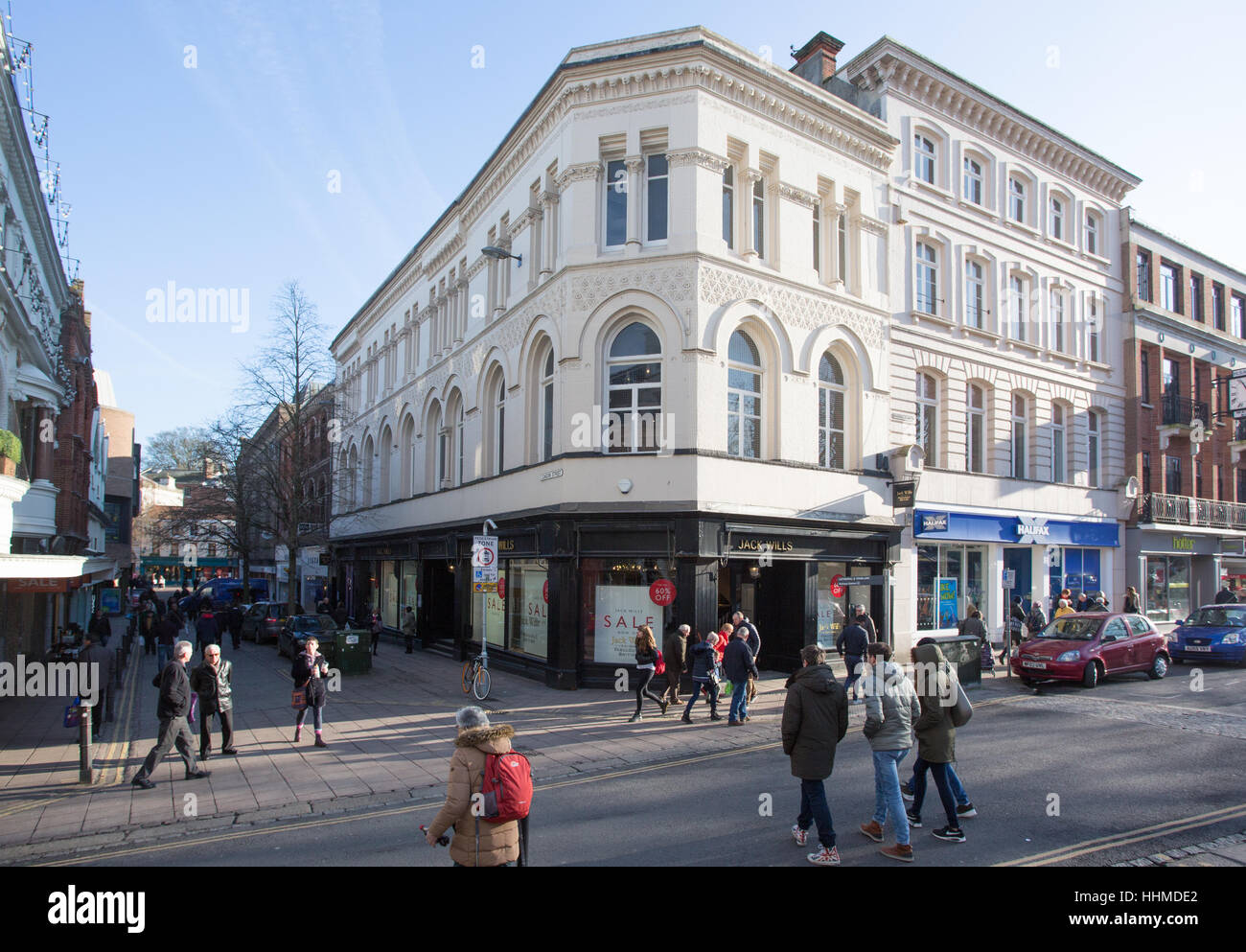 London Street and Gentlemans Walk, Norwich town centre Stock Photo - Alamy