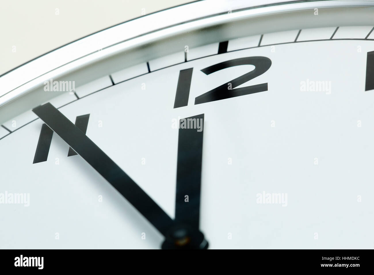 Clock face showing midnight midday hi-res stock photography and images ...