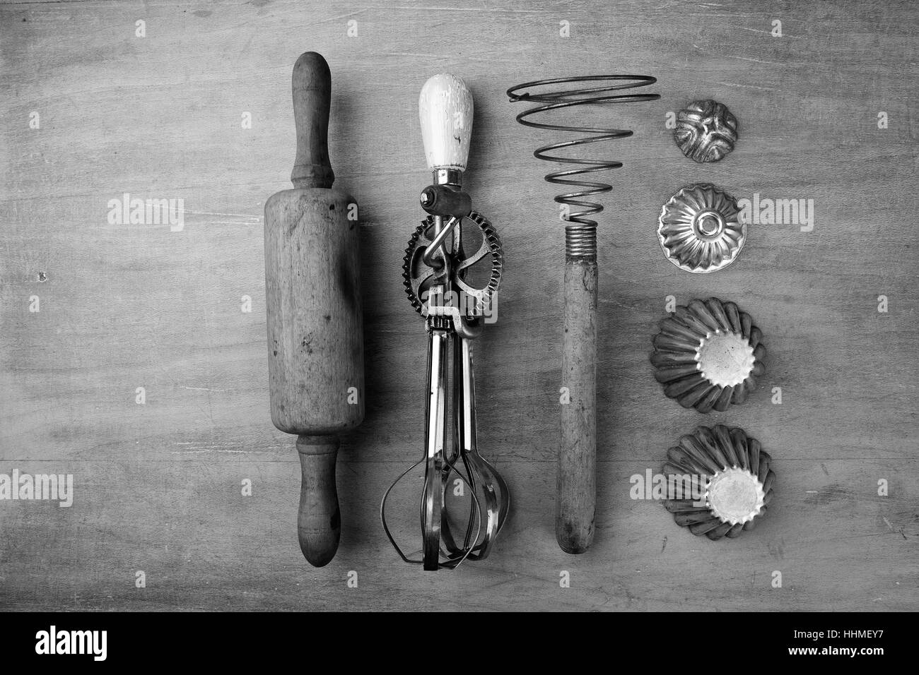 old cooking utensils Stock Photo - Alamy