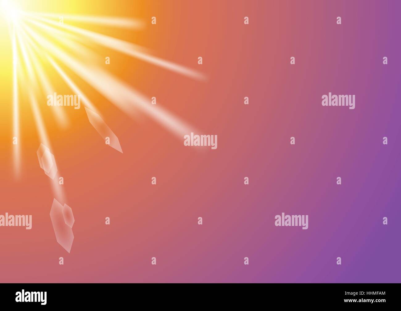 sunrise flare, morning flare, sunlight rays, sky sun burst Stock Vector ...