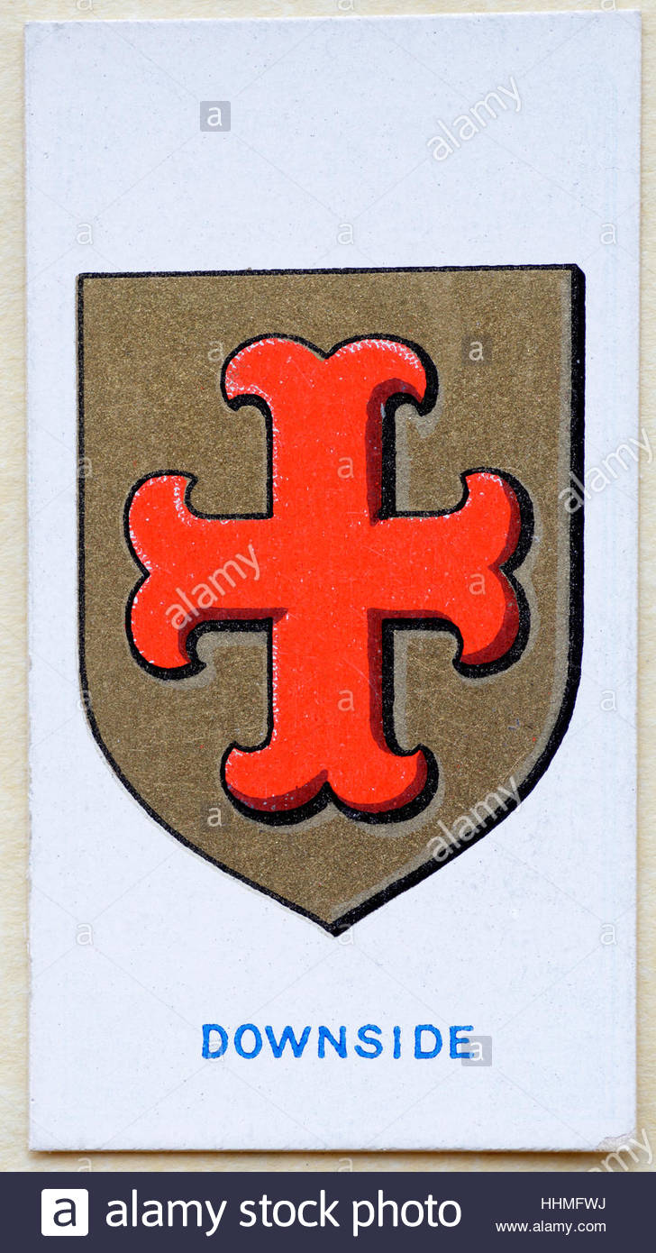 Downside School badge and motto Stock Photo - Alamy