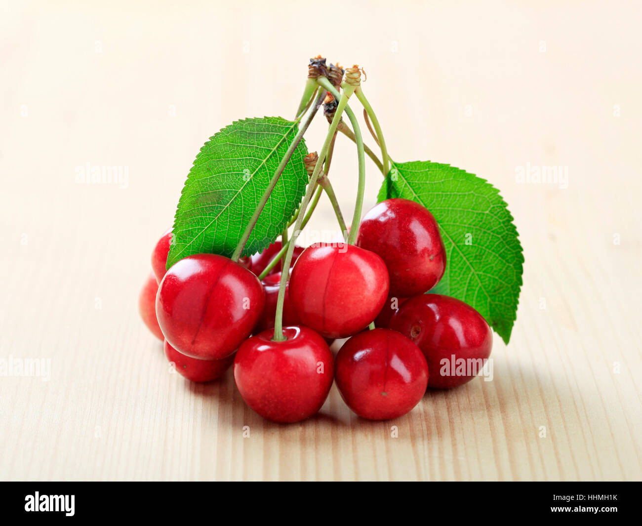 Fresh red cherries Stock Photo - Alamy