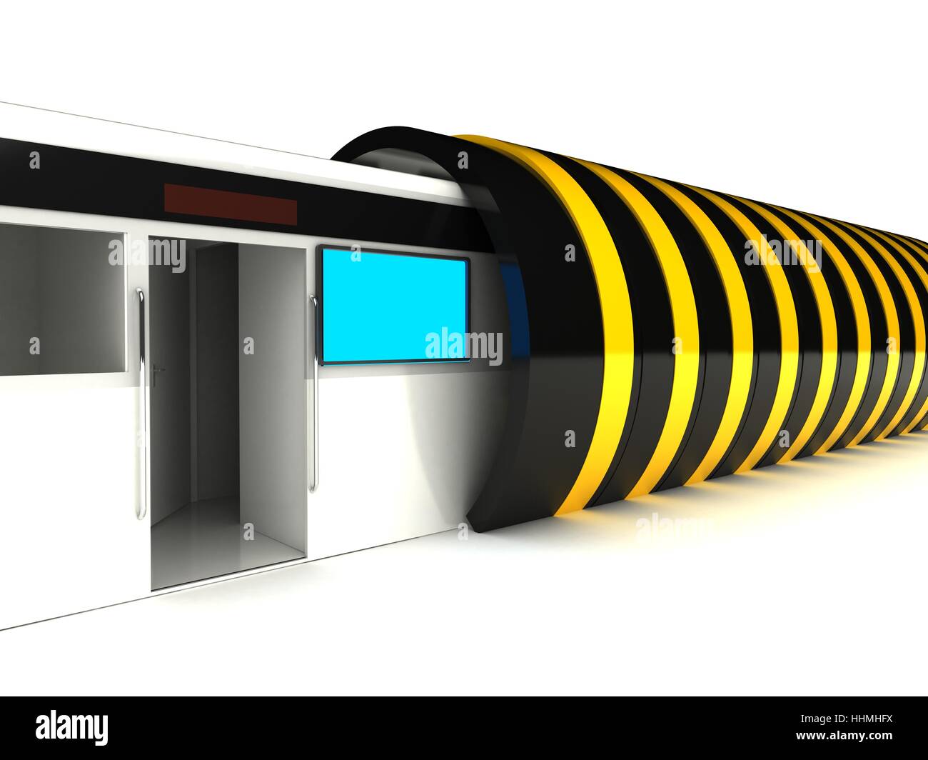 metro, blue, colour, arch, tunnel, illustration, subway, underground ...