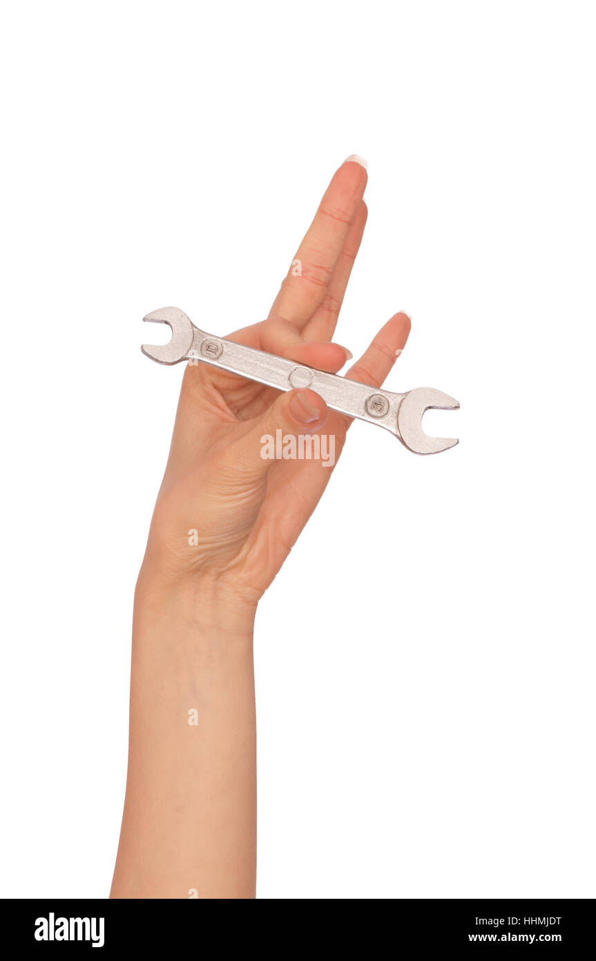 woman, hand, finger, tool, object, single, isolated, closeup, industry ...